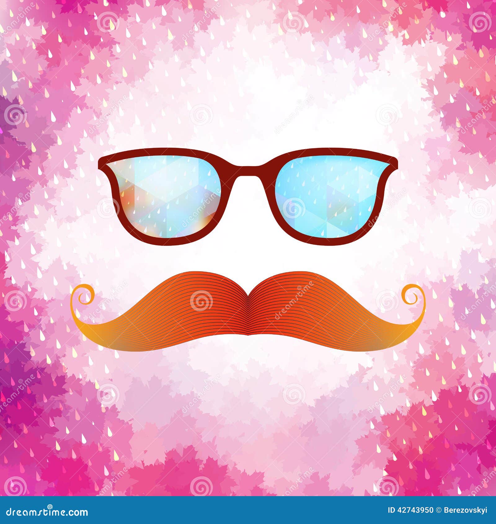 Retro Glasses with Reflection. EPS 10 Stock Vector - Illustration of ...