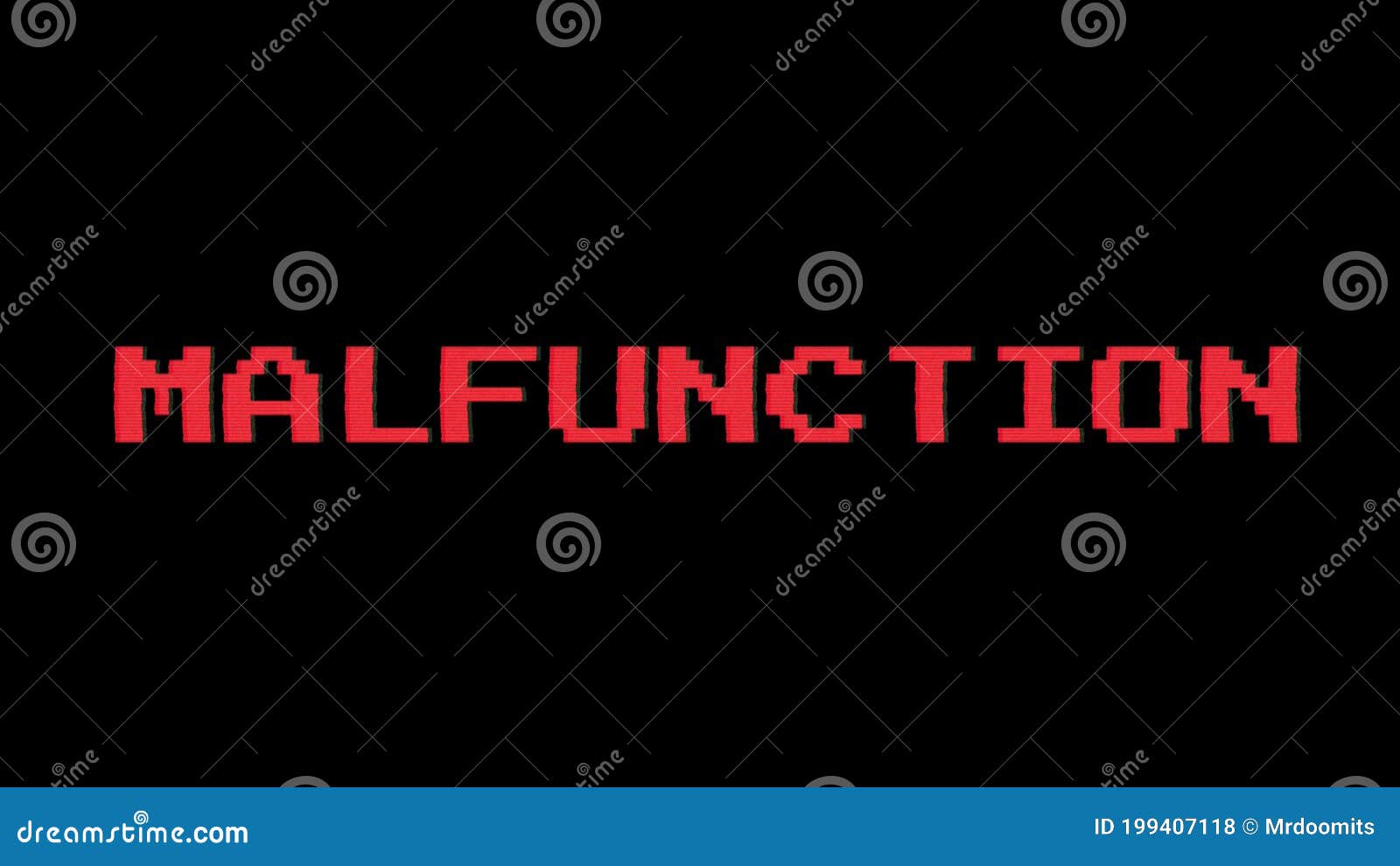 Retro Glitchy 8-Bit Error Screen Stock Footage - Video of effect ...