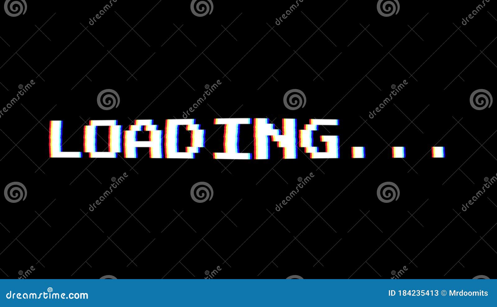 Retro Glitchy 8-Bit Loading Screen Stock Video - Video of electronic ...