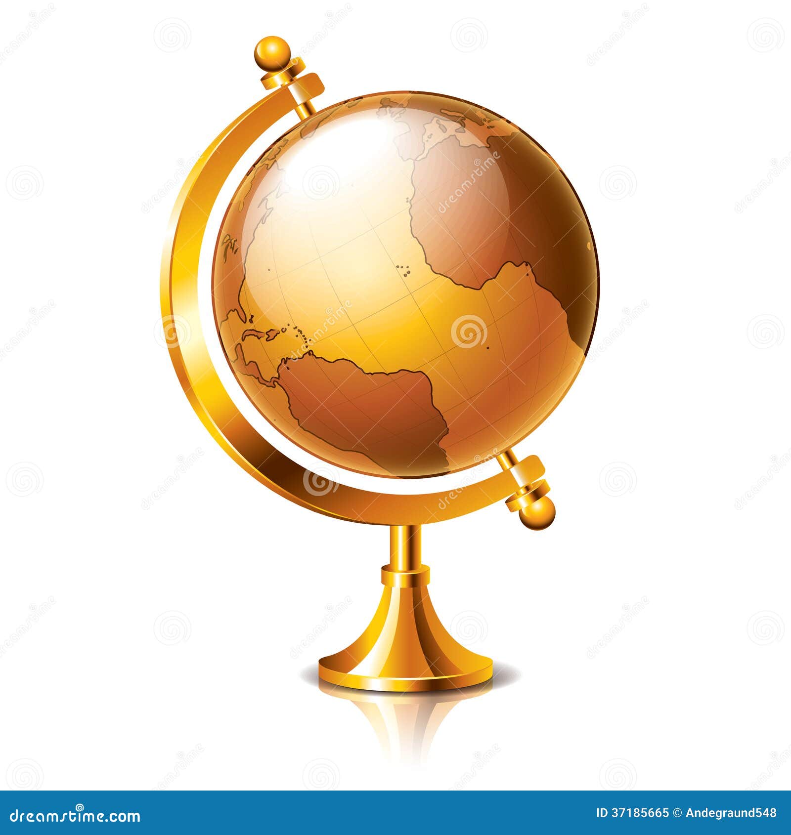 Retro Globe on White Vector Stock Vector - Illustration of globe, icon ...