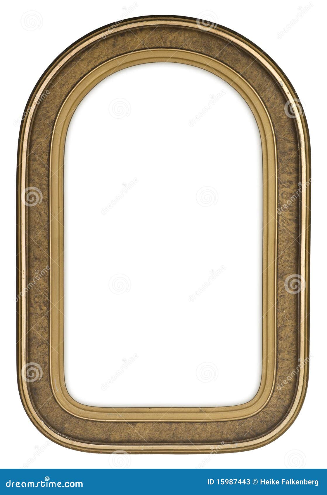 Retro Gold Frame stock image. Image of border, rounded - 15987443
