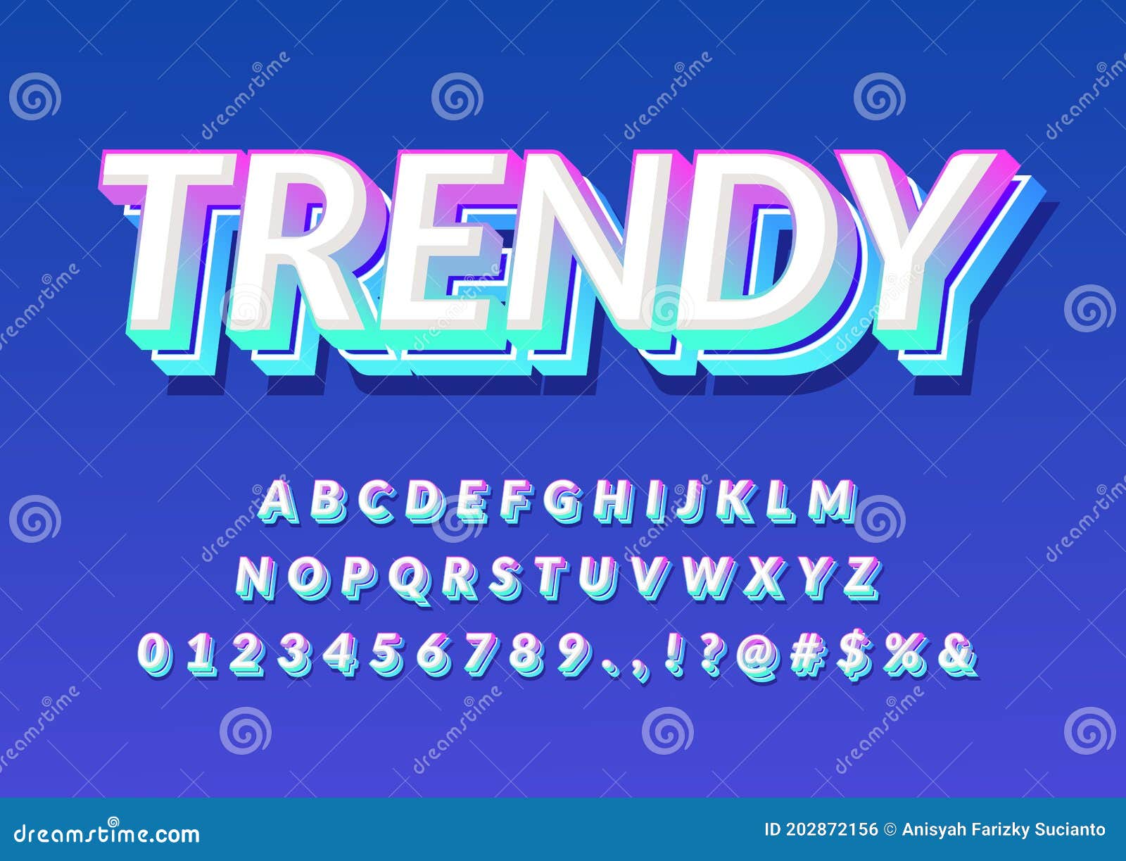 Retro Gold Metallic Font Alphabet. Custom Typeface Template. Font Style ...