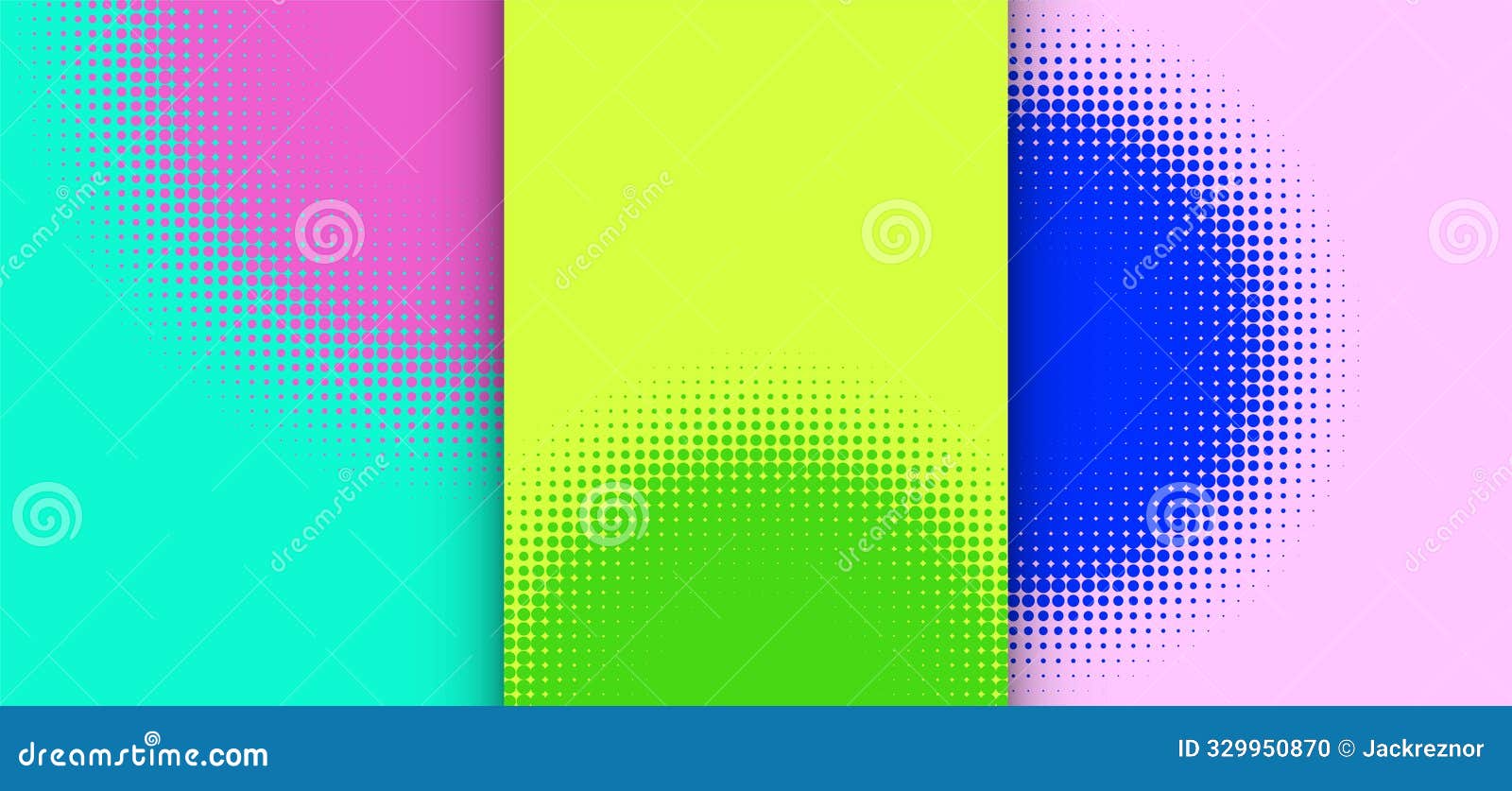 Retro Gradient Poster Background Vector Set Stock Vector - Illustration ...