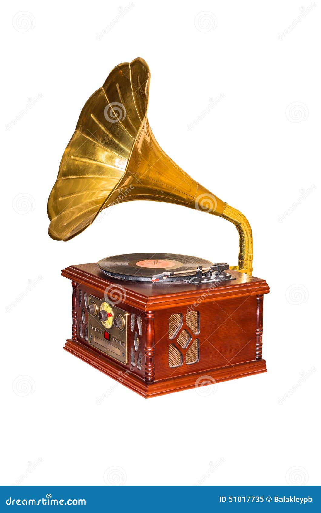 Retro grammofon fotografering för bildbyråer. Bild av musik - 51017735