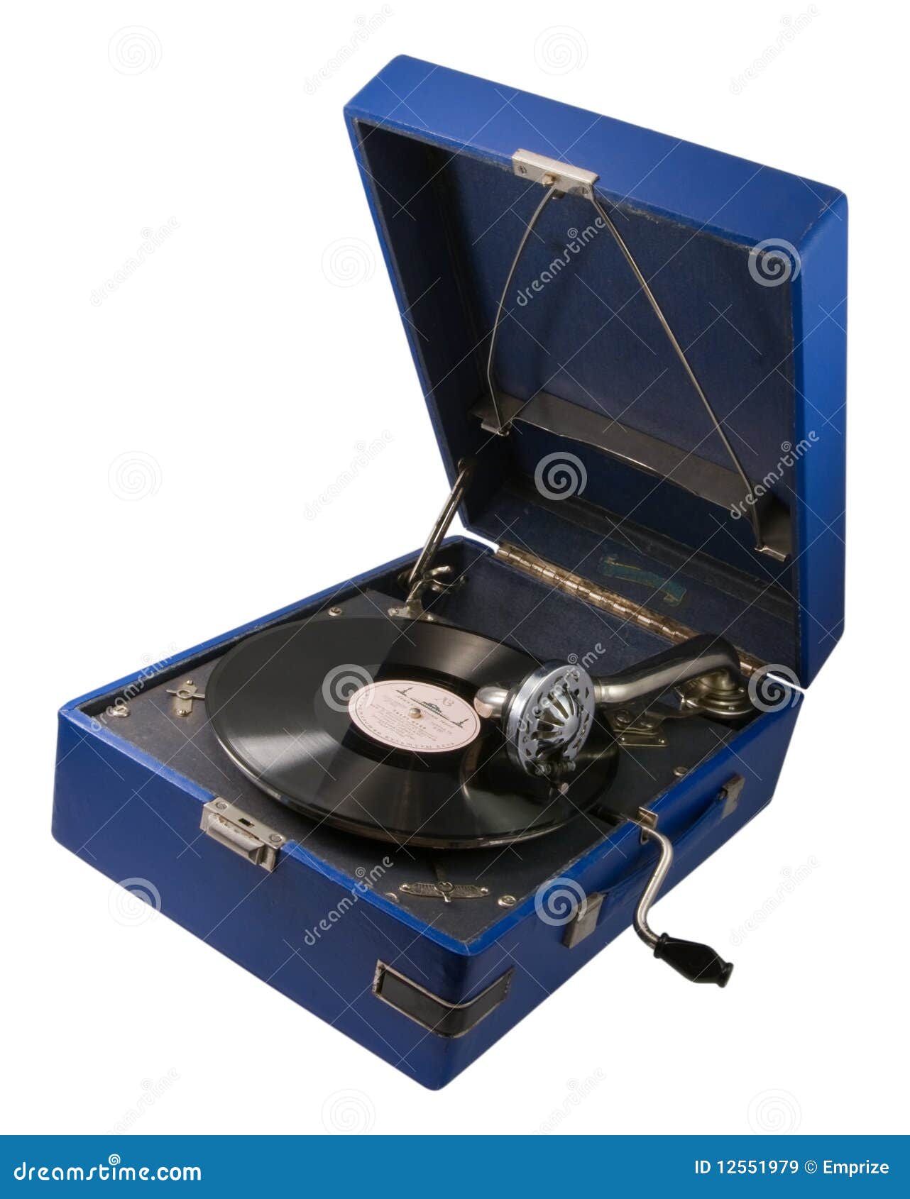 Retro gramophone stock image. Image of jockey, playback - 12551979