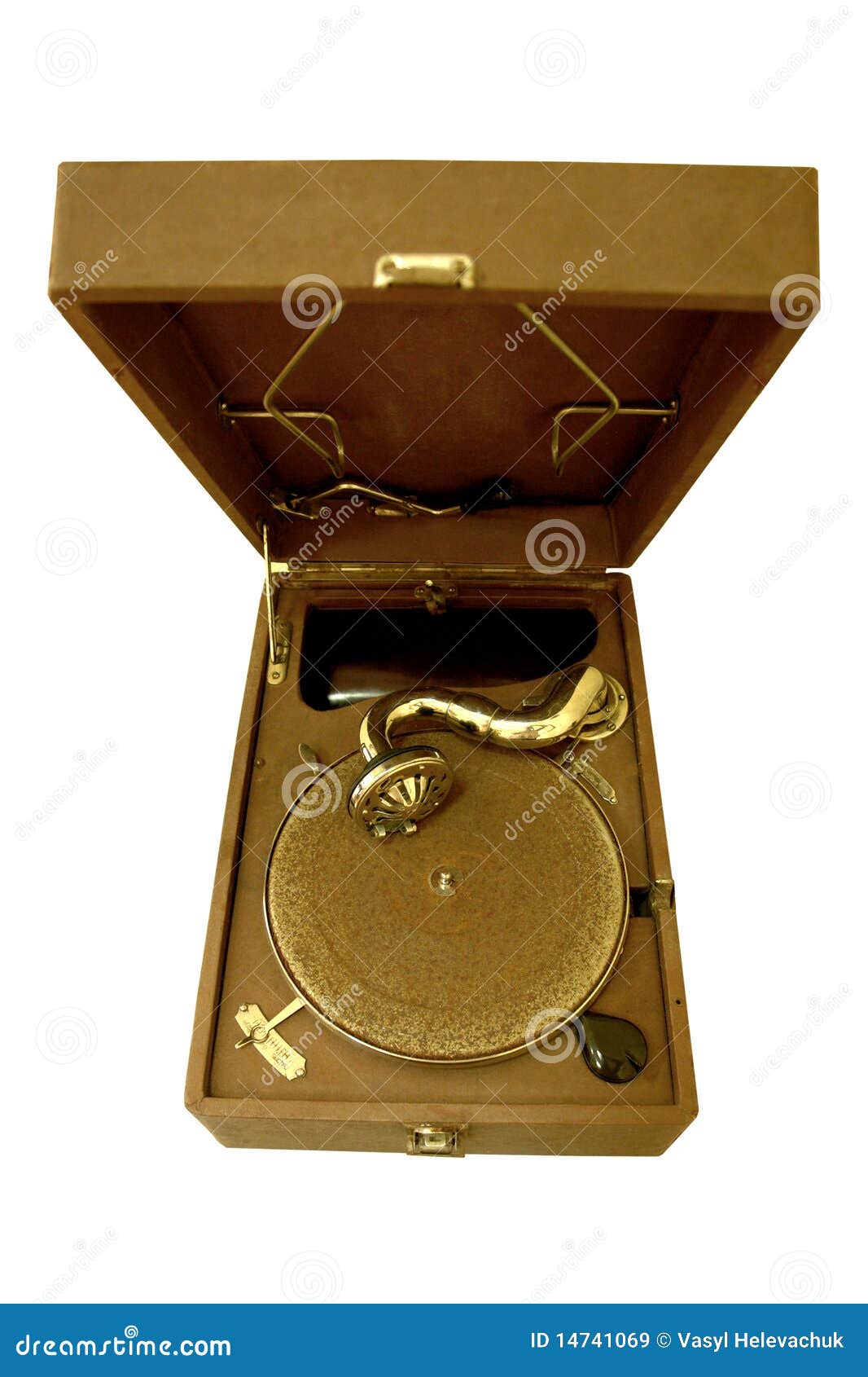 Retro gramophone stock image. Image of equipment, leisure - 14741069