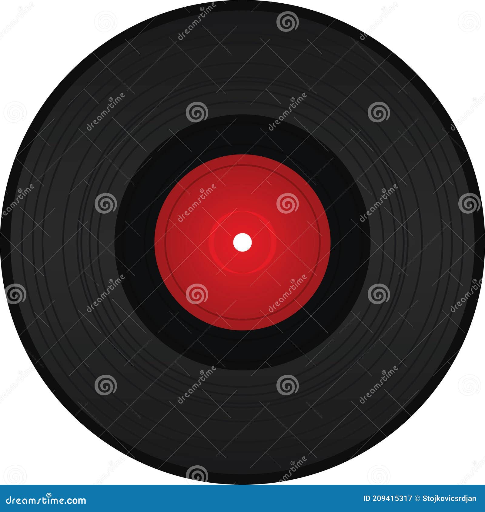 Retro gramophone disc stock vector. Illustration of melody - 209415317