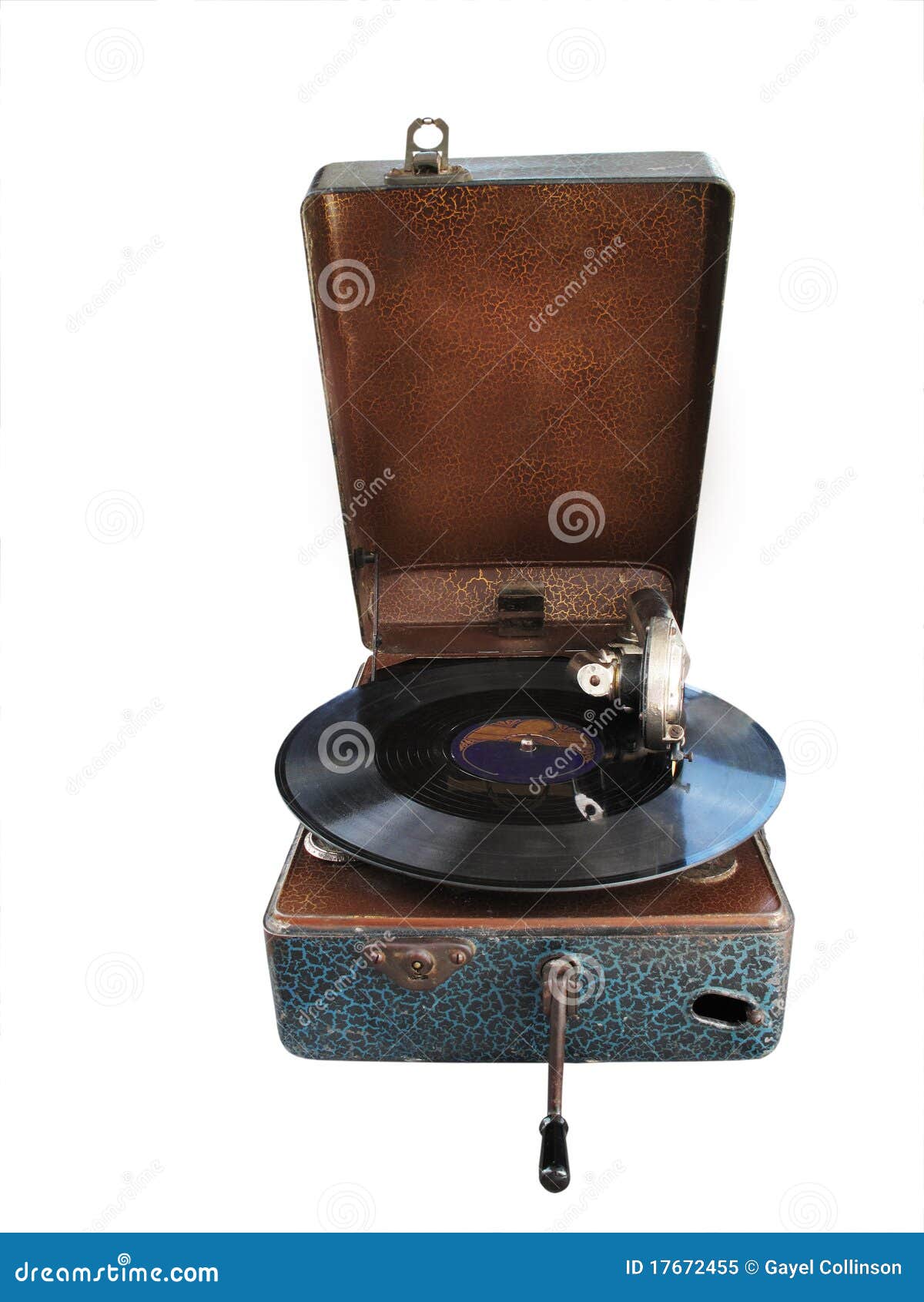 Retro Gramophone or Record Player Stock Image - Image of retro, player ...