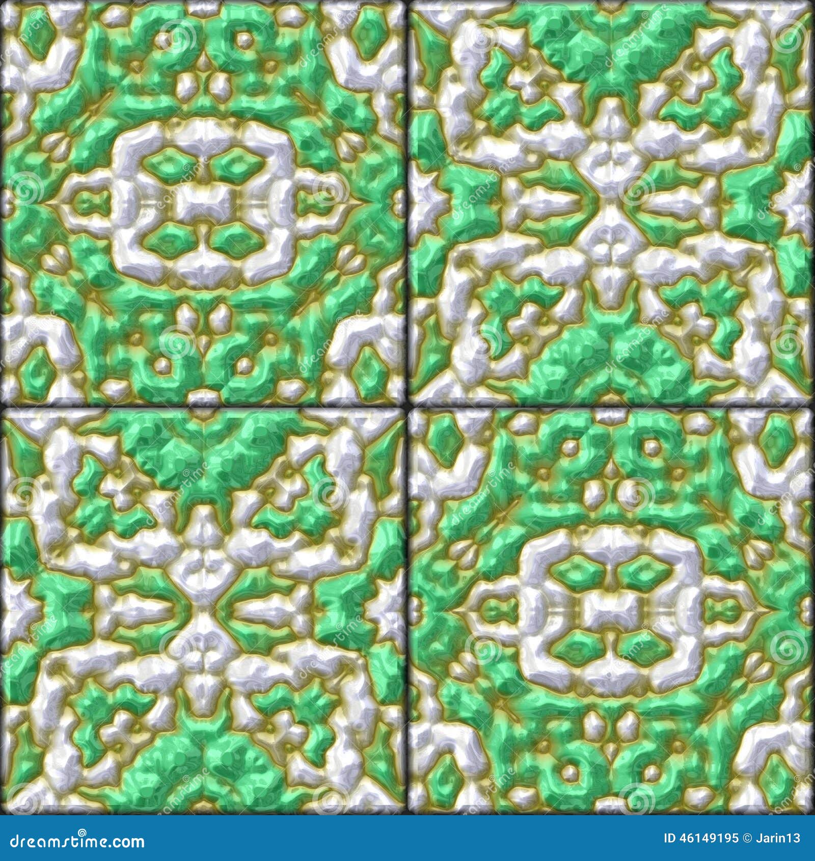 Retro Green Glazed Genarated Tiles - Texture Stock Image - Image of ...