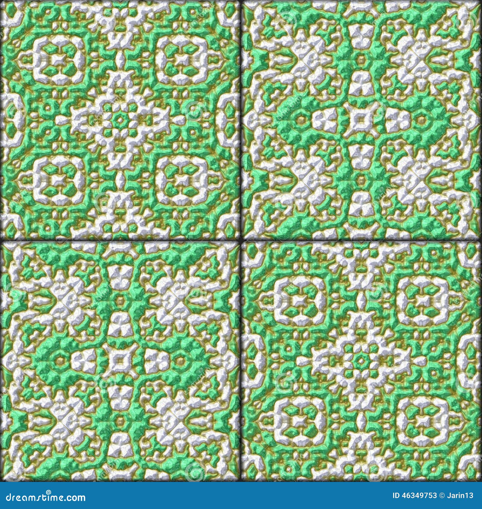 Retro Green Glazed Genarated Tiles - Texture Stock Image - Image of ...