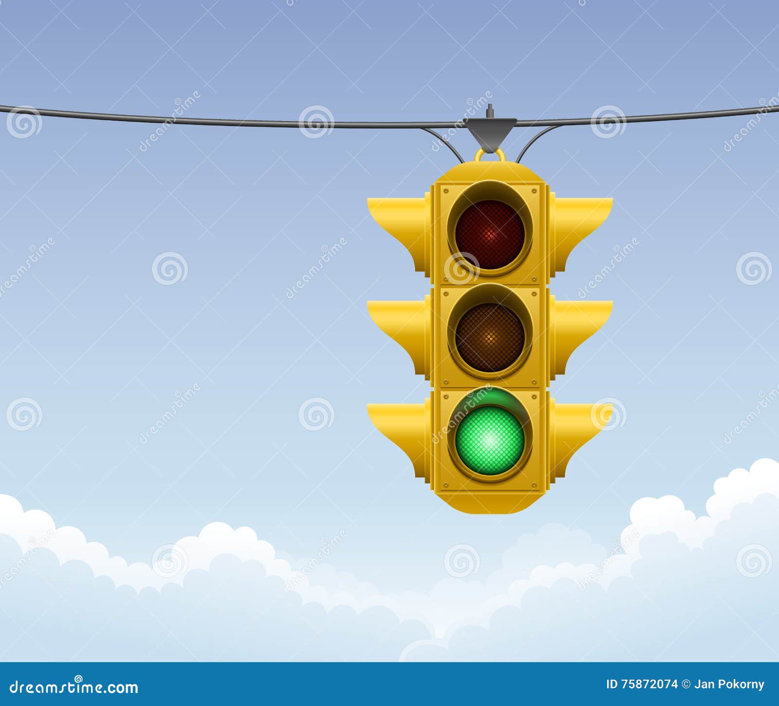 Retro Green Traffic Light Stock Illustrations – 273 Retro Green Traffic ...