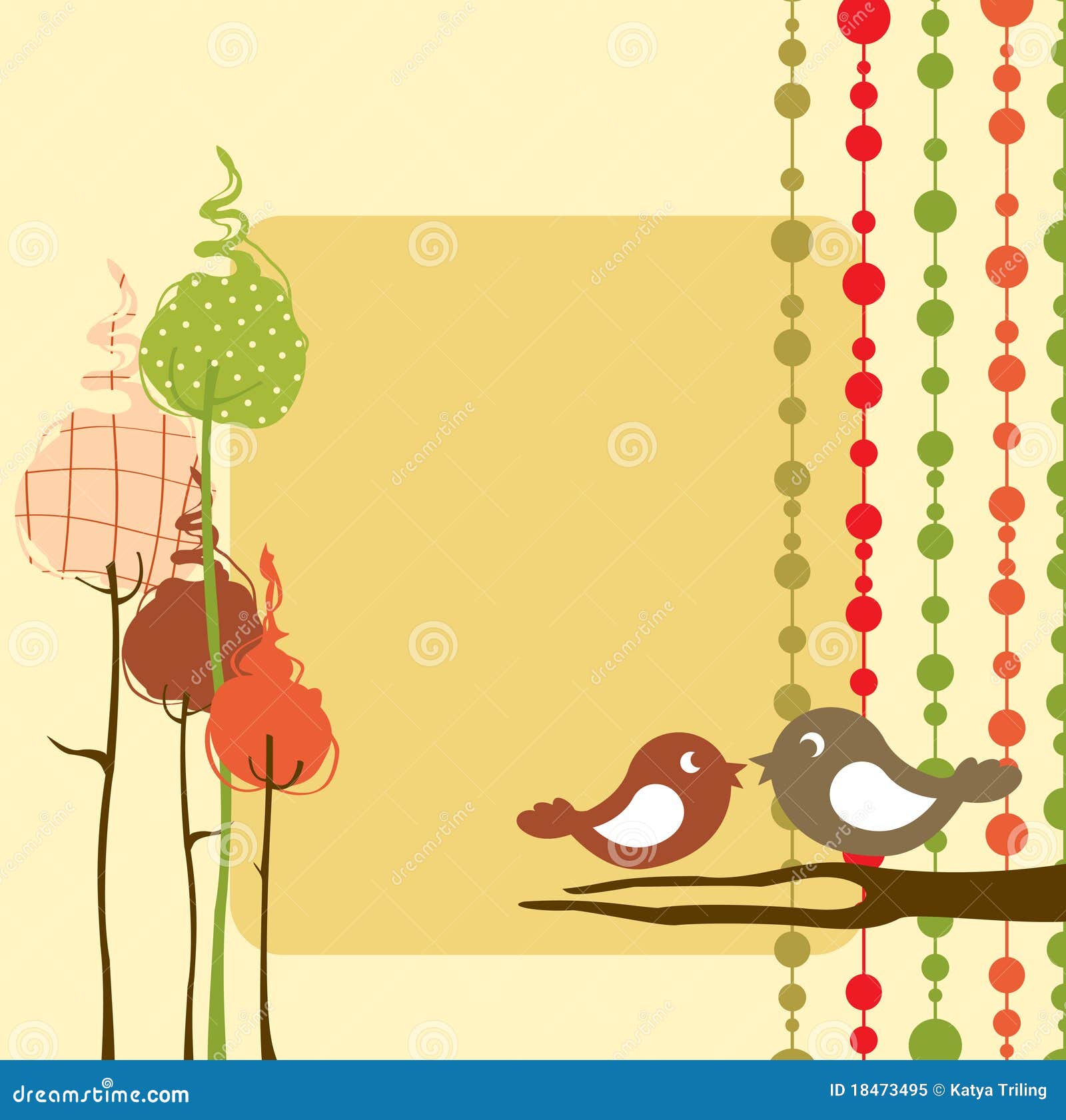 Retro greeting card stock vector. Illustration of celebration - 18473495