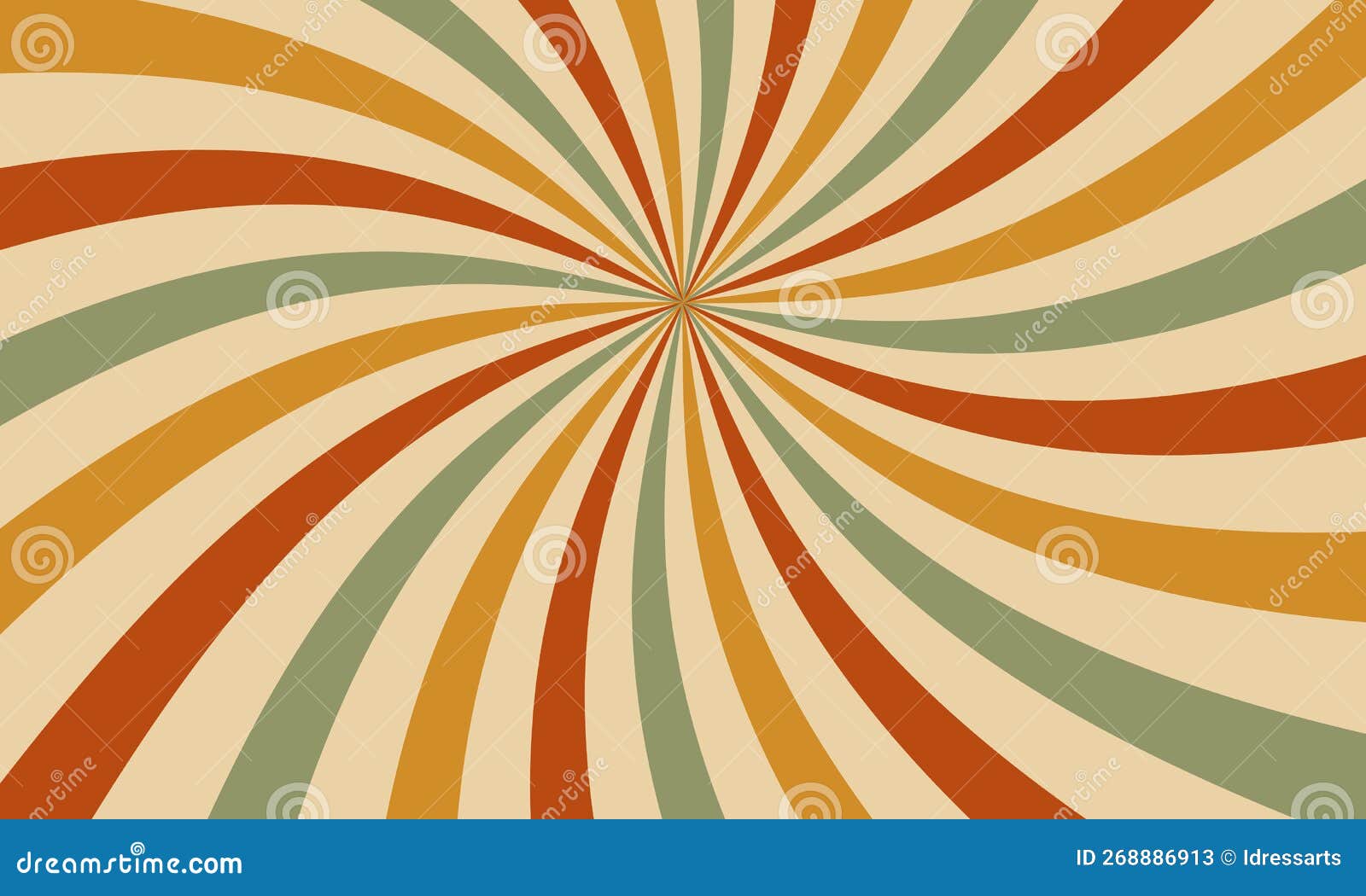 Retro Groovy Background. Abstract Colourful and Textured Wavy Shapes ...