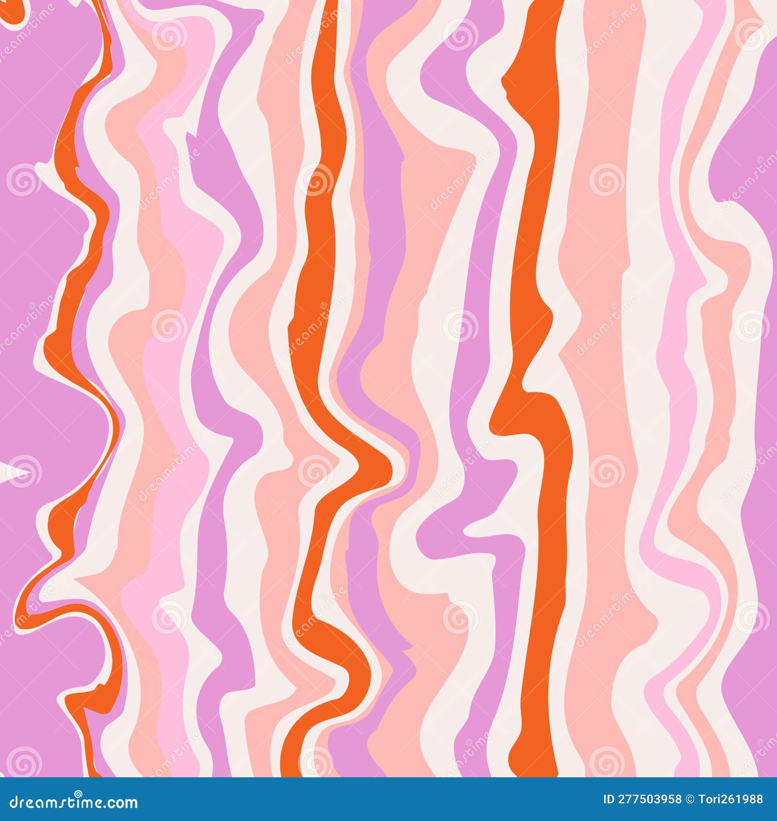 Retro Groovy Colorful Abstract Art Template Set Stock Vector ...