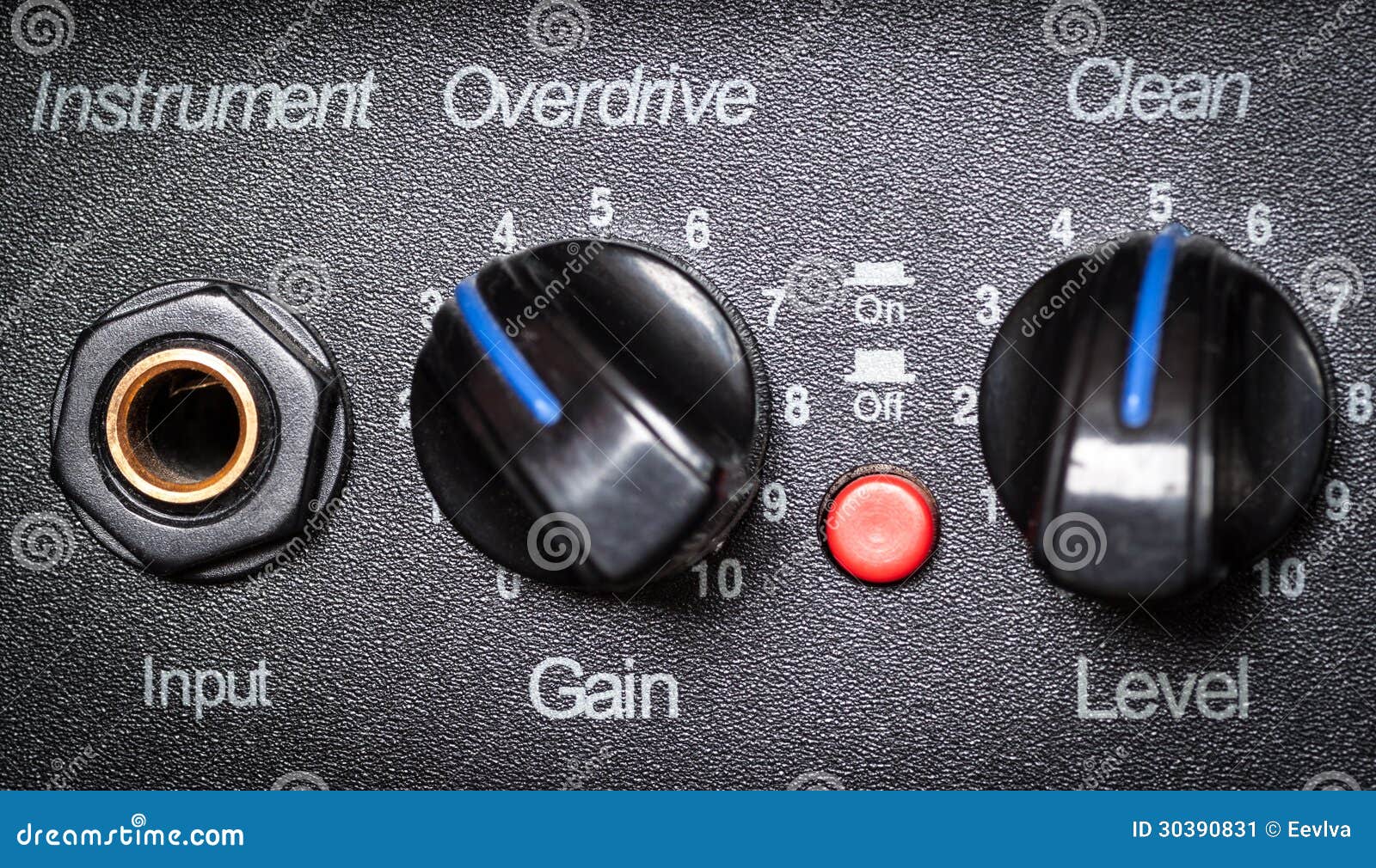 Retro Guitar Amplifier Control Panel. Stock Image - Image of rock ...