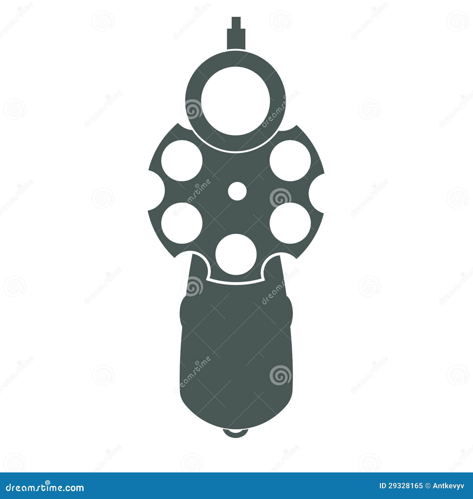 Retro gun front view stock vector. Illustration of military - 29328165