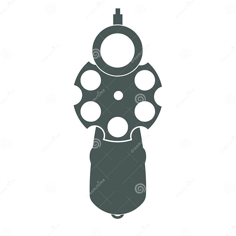 Retro gun front view stock vector. Illustration of military - 29328165