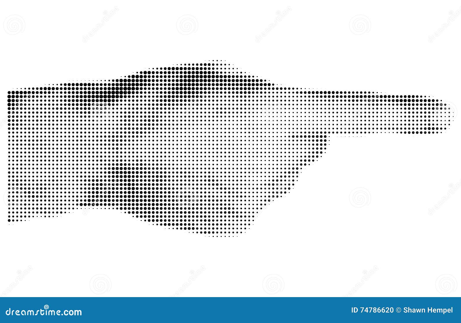 Halftone Pointing Hand Collage. Mixed Media Direction Hand Gestures ...