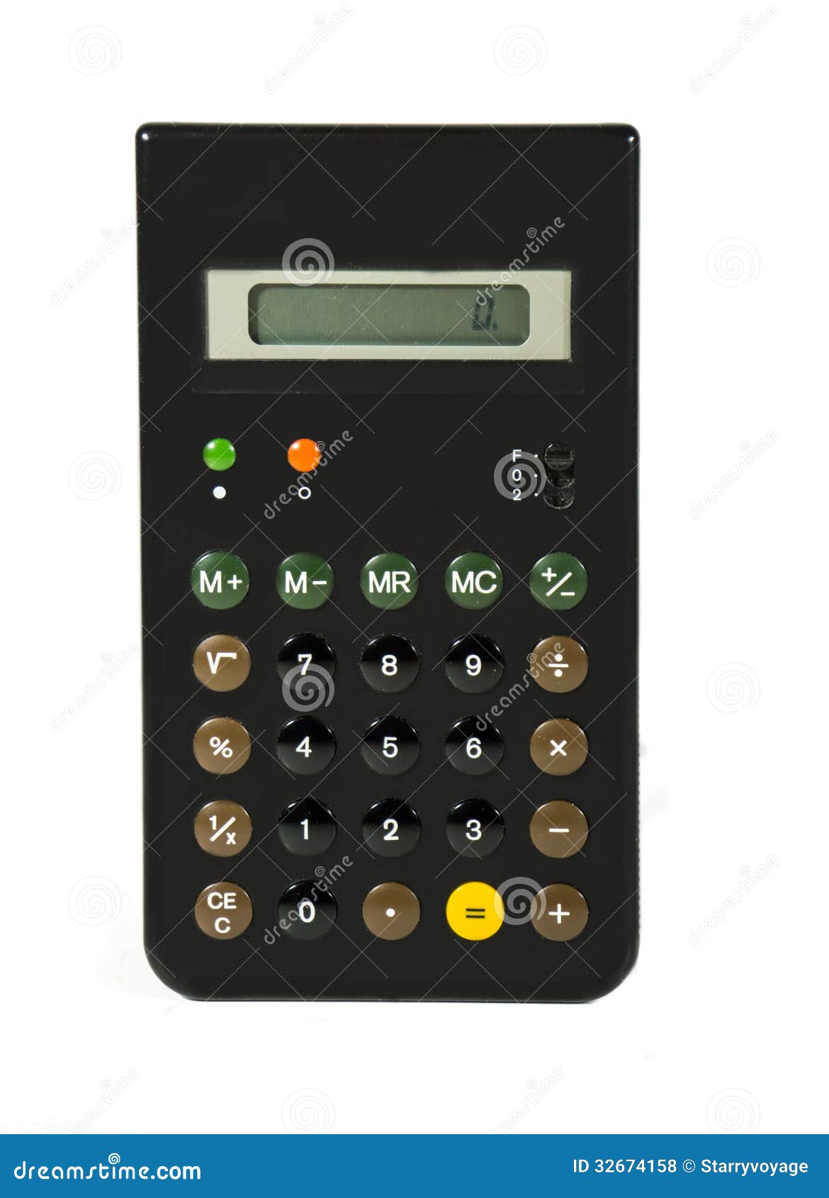 A Retro Hand Held Calculator Stock Photo - Image of counting ...