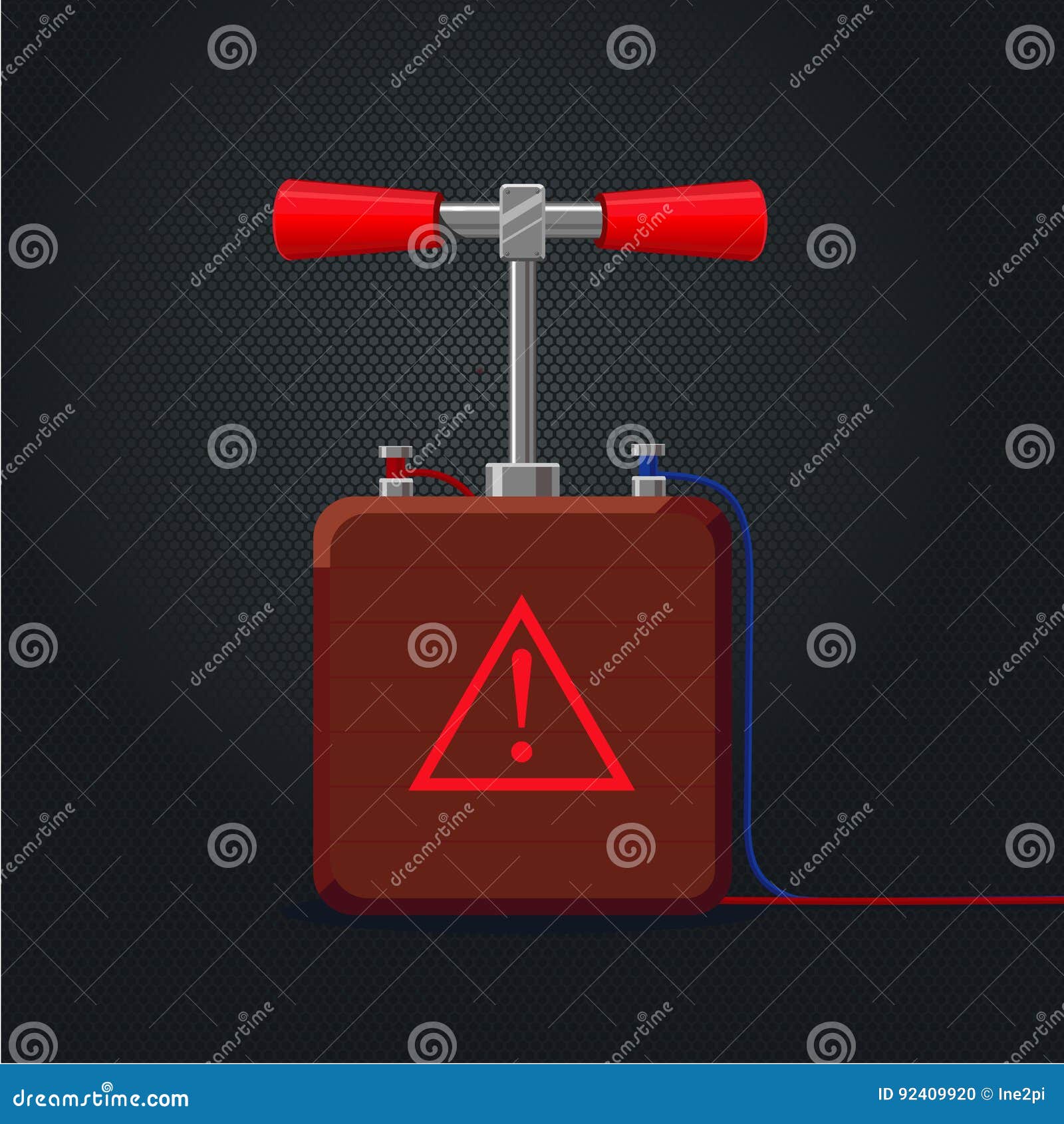 Handle Detonator Box For Dynamite Vector Object | CartoonDealer.com ...