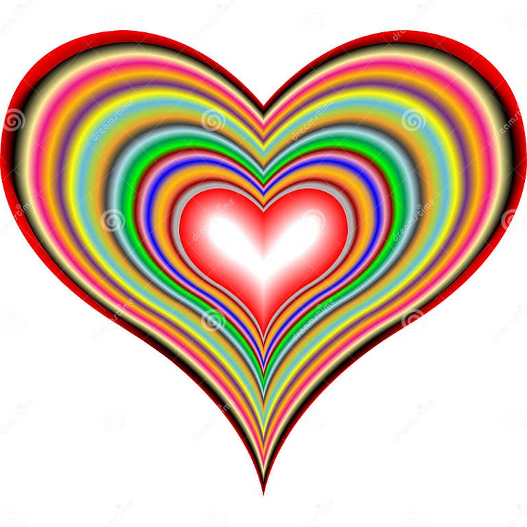 Retro harten 2 vector illustratie. Illustration of cirkel - 13952278