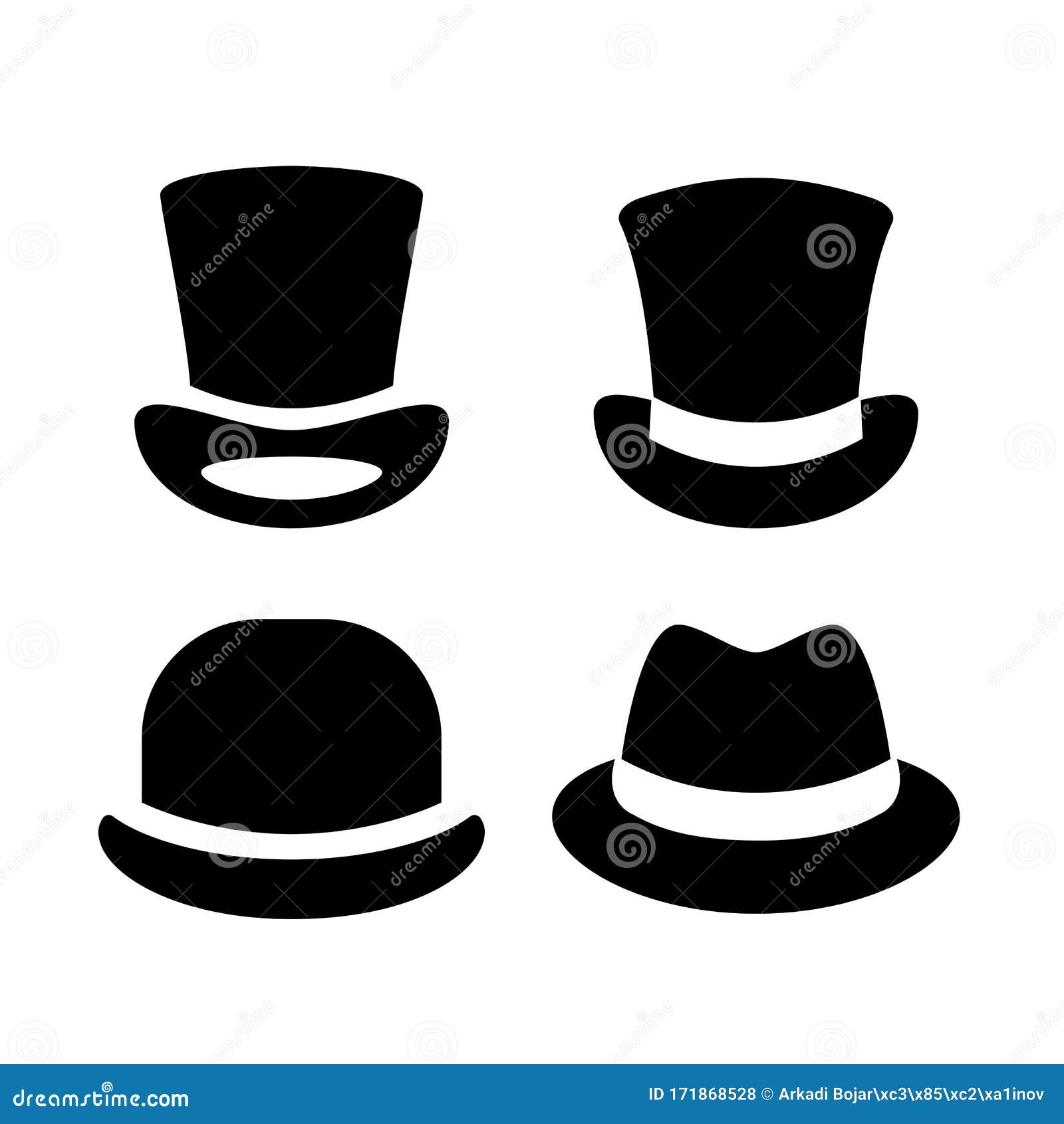 Retro hat icon stock vector. Illustration of flat, icons - 171868528