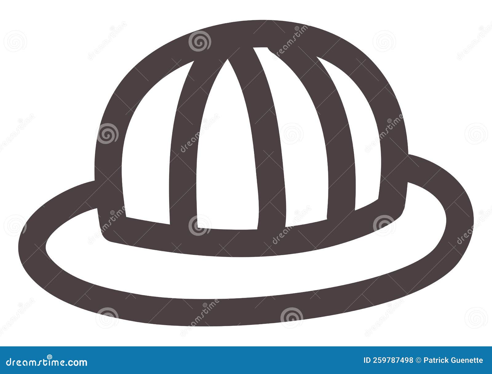 Retro hat, icon stock vector. Illustration of teenager - 259787498