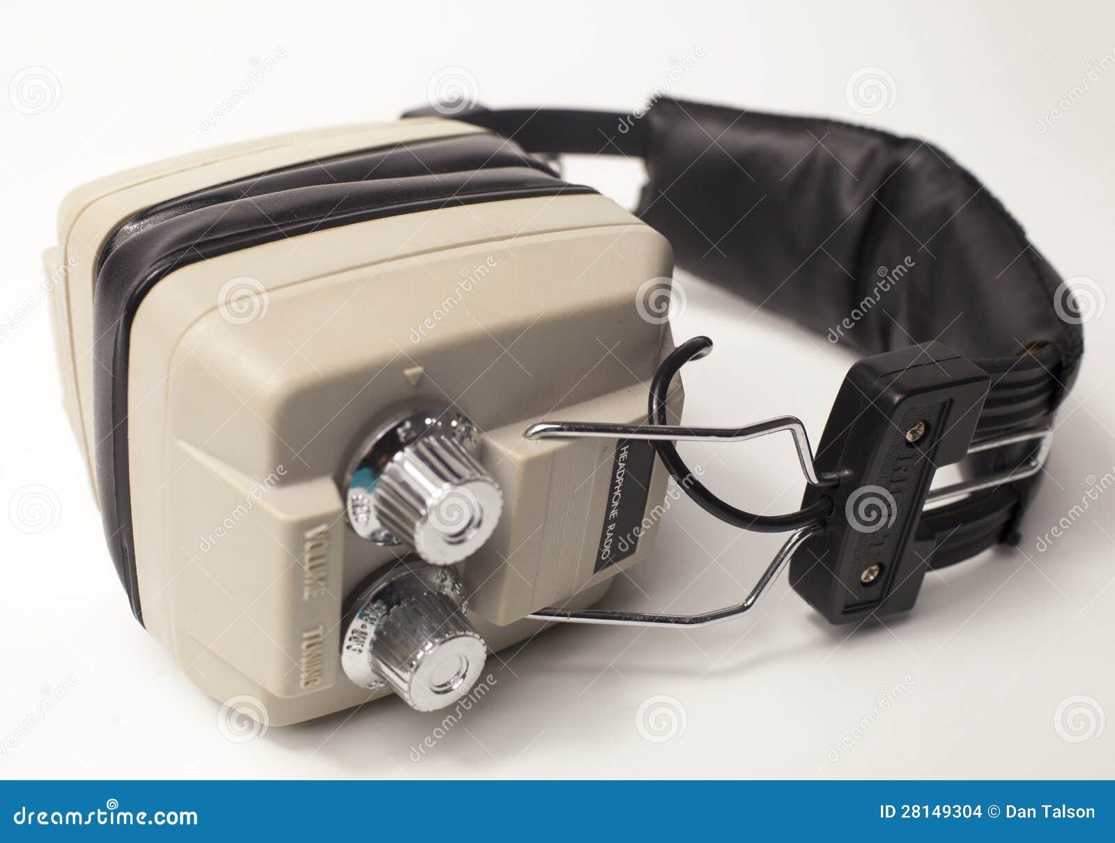 Retro headphones stock photo. Image of technology, entertainment - 28149304