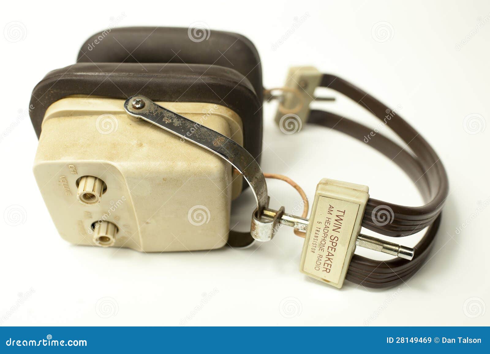 Retro headphones stock image. Image of deejay, object - 28149469