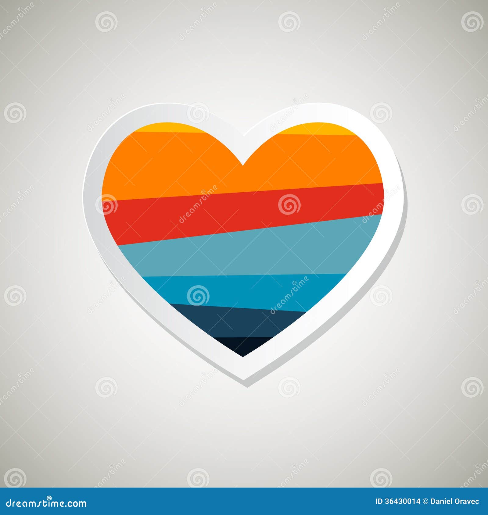 Retro Heart Symbol stock vector. Illustration of romance - 36430014