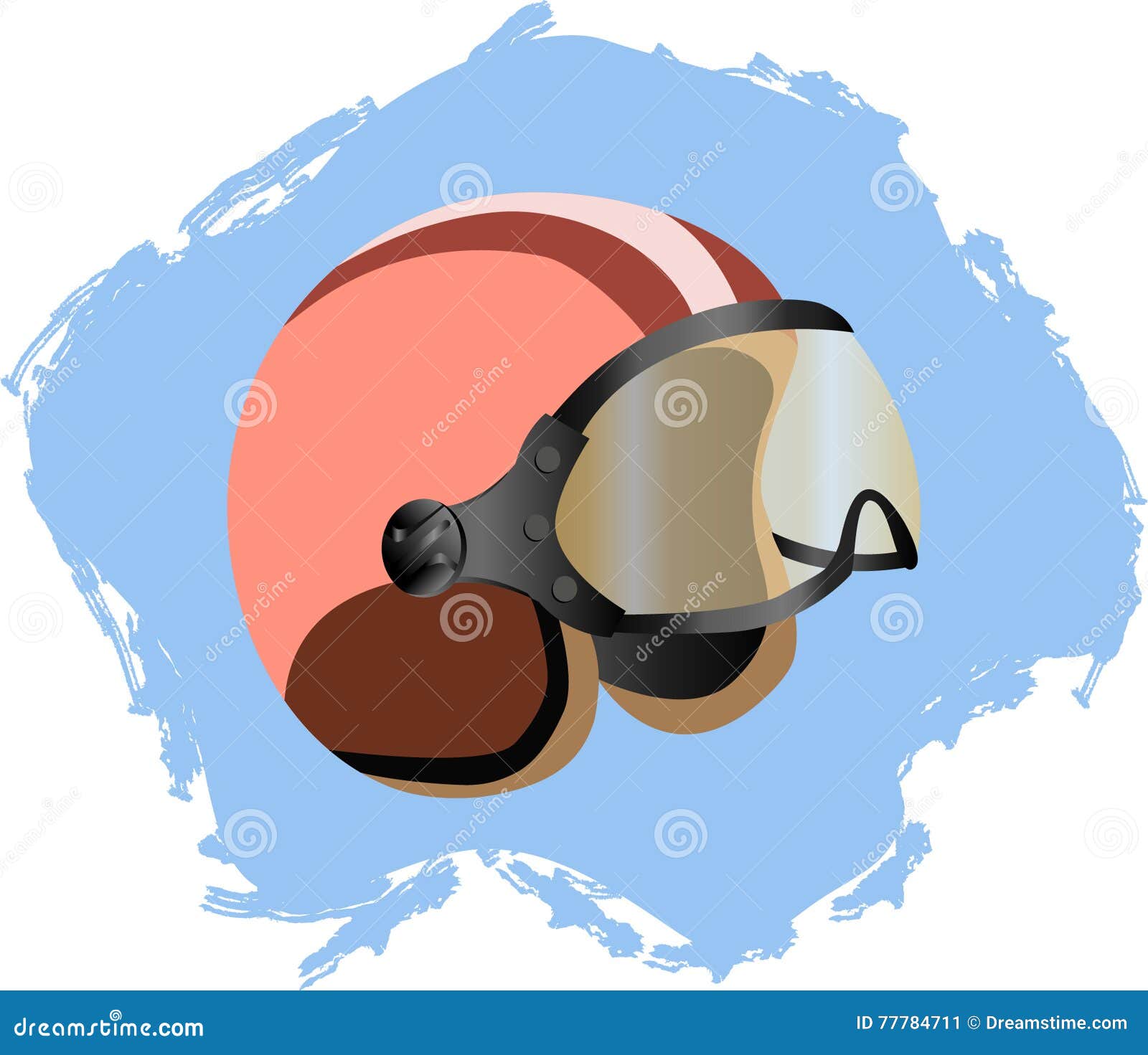 Retro Helmet stock vector. Illustration of motorcycles - 77784711