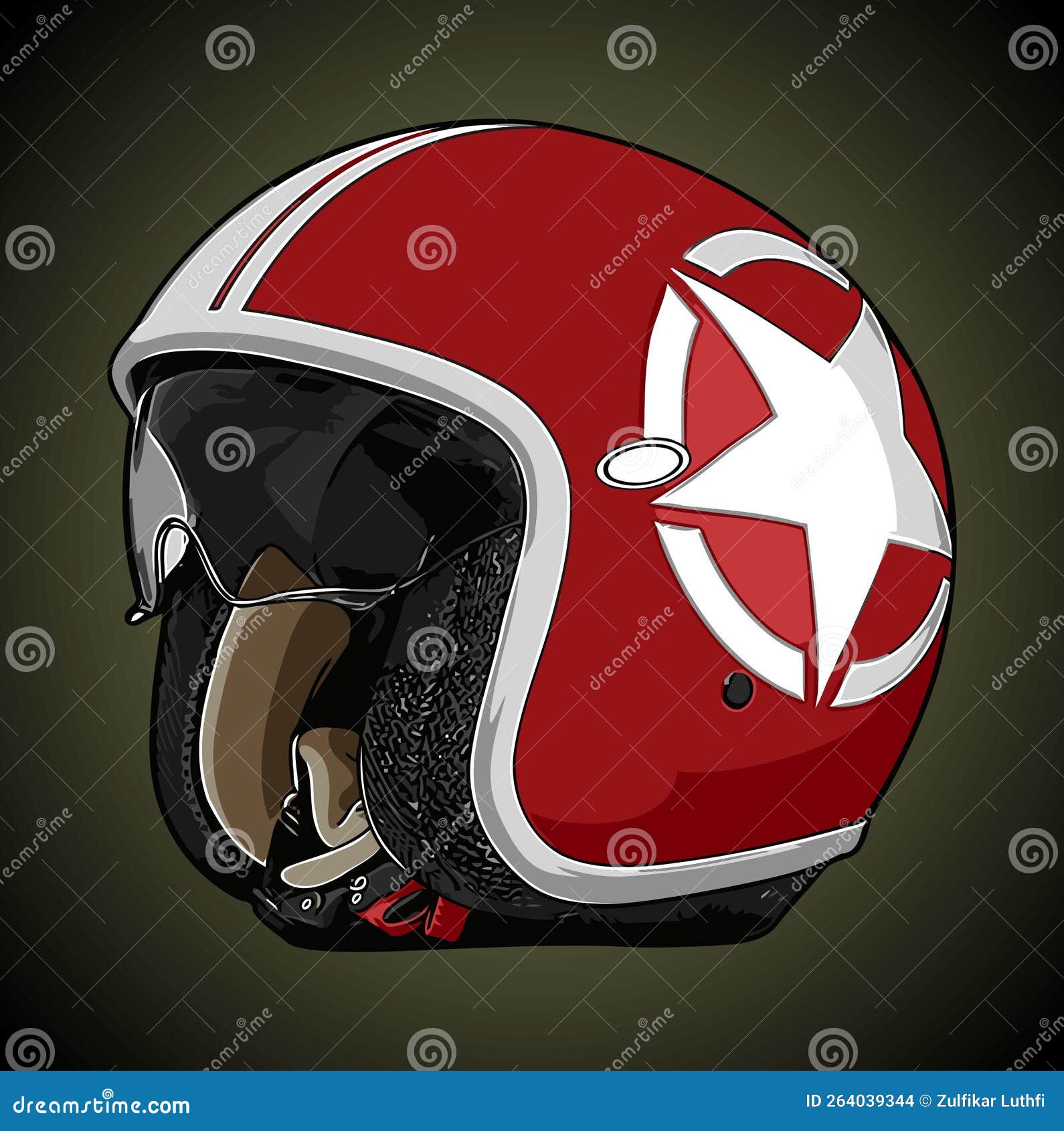 Helmet Half Face Template Clip Art Collection Clothing Cartoon Vector ...