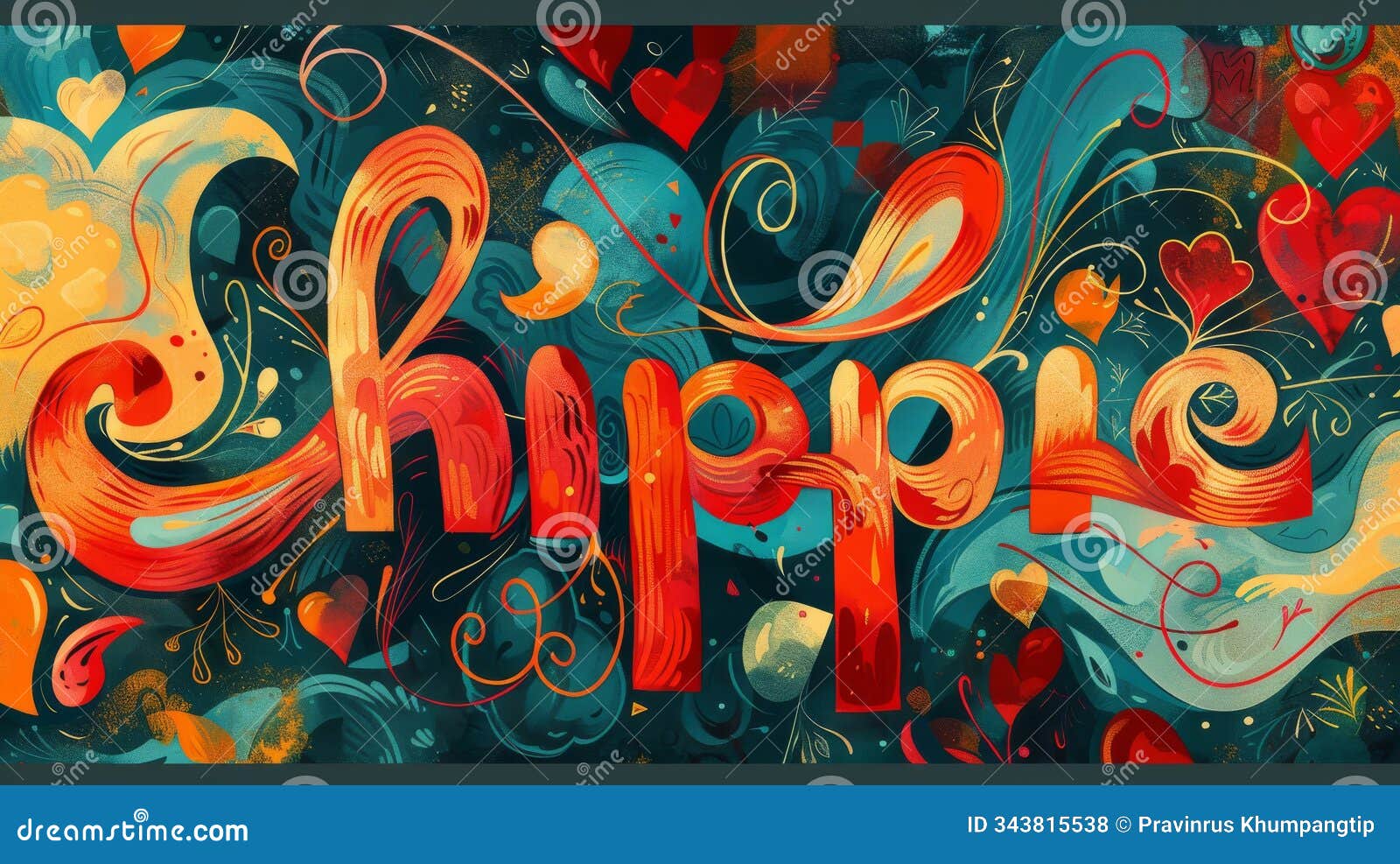 Retro Hippie Background Color Full Vintage Stock Illustration ...