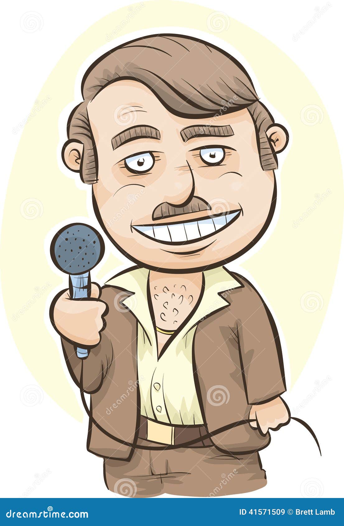 Retro Host stock illustration. Illustration of musician - 41571509