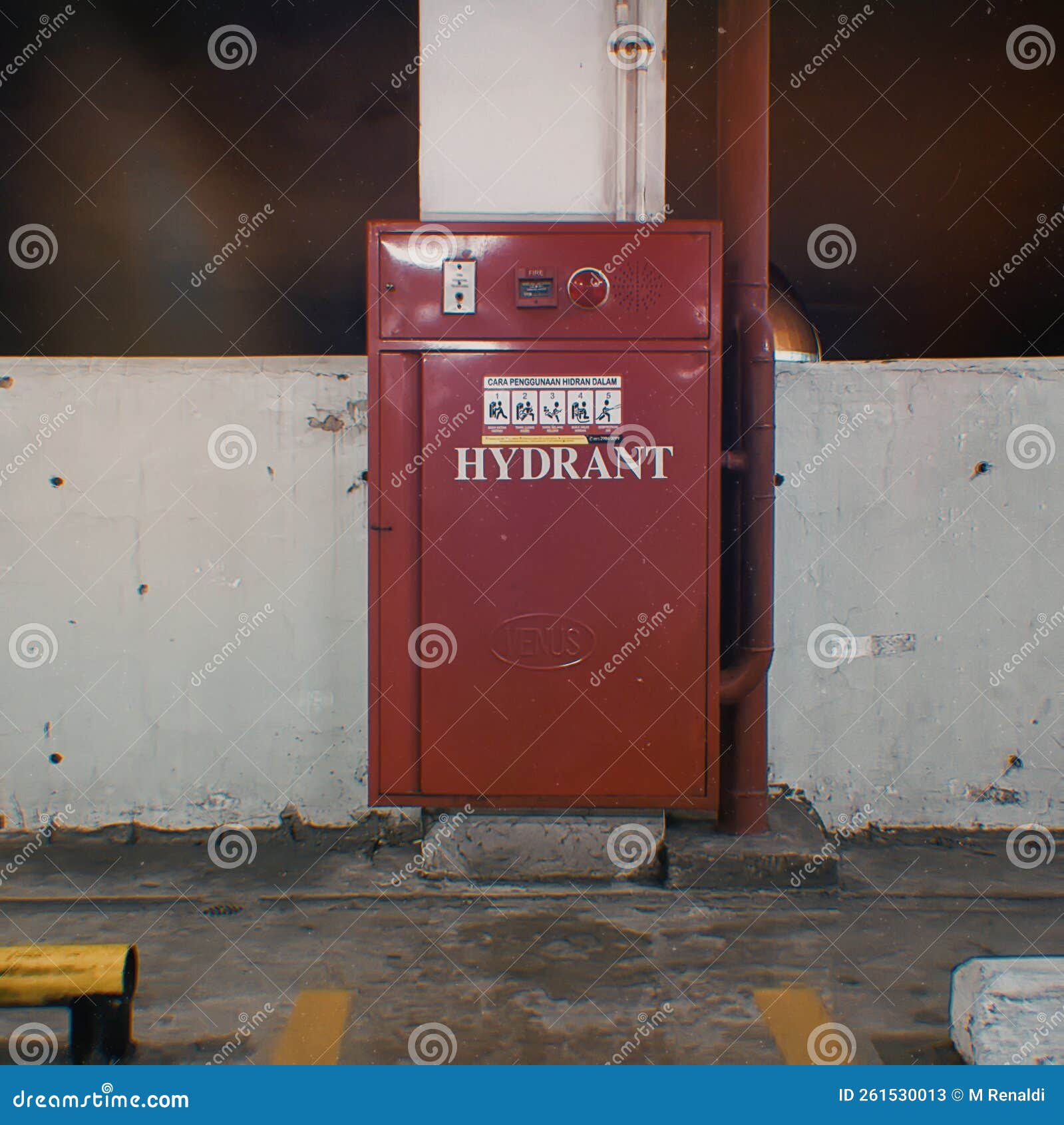 A Hydrant On An Industrial Water Supply Pipeline On The Background Of A ...