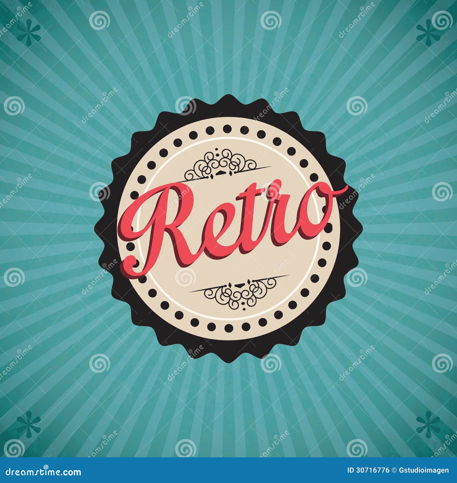 Retro Icons stock vector. Illustration of vector, grunge - 30716776