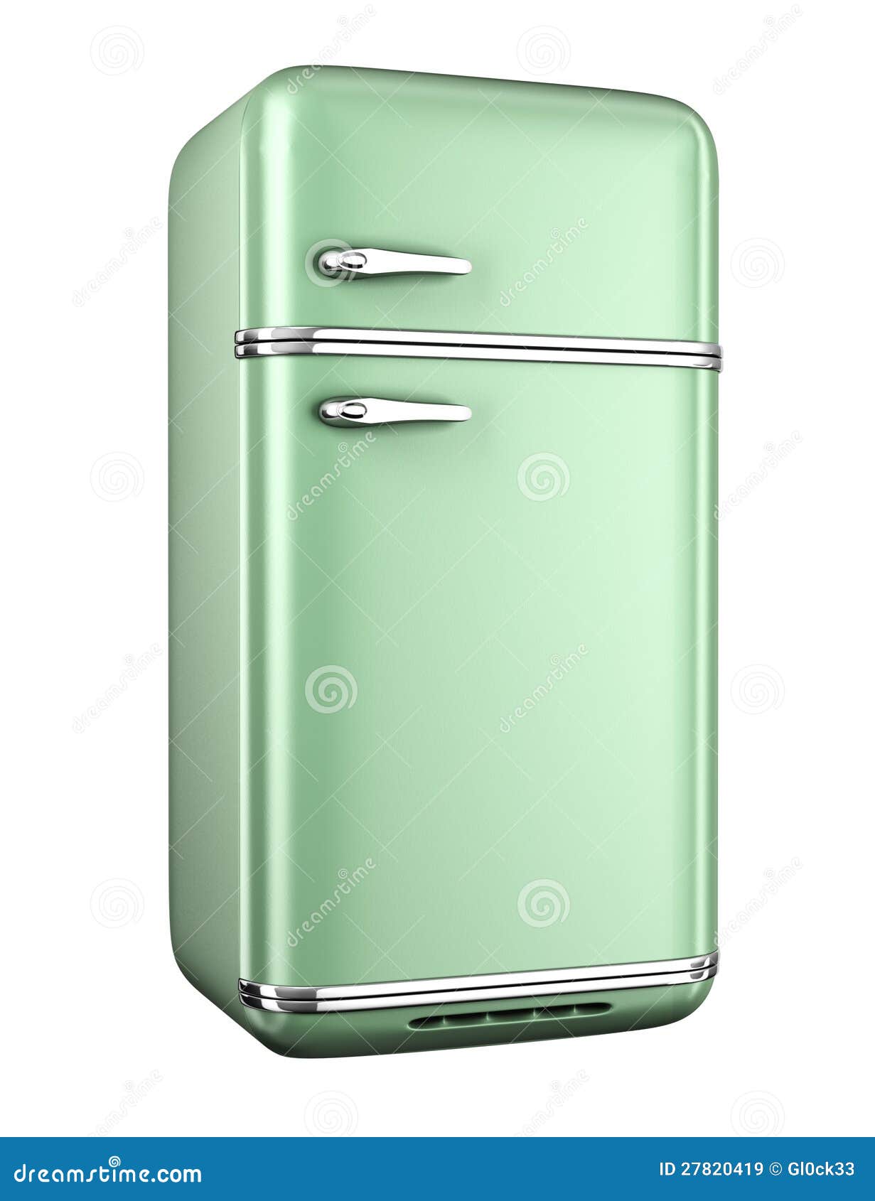 Retro ijskast stock illustratie. Illustration of apparatuur - 27820419