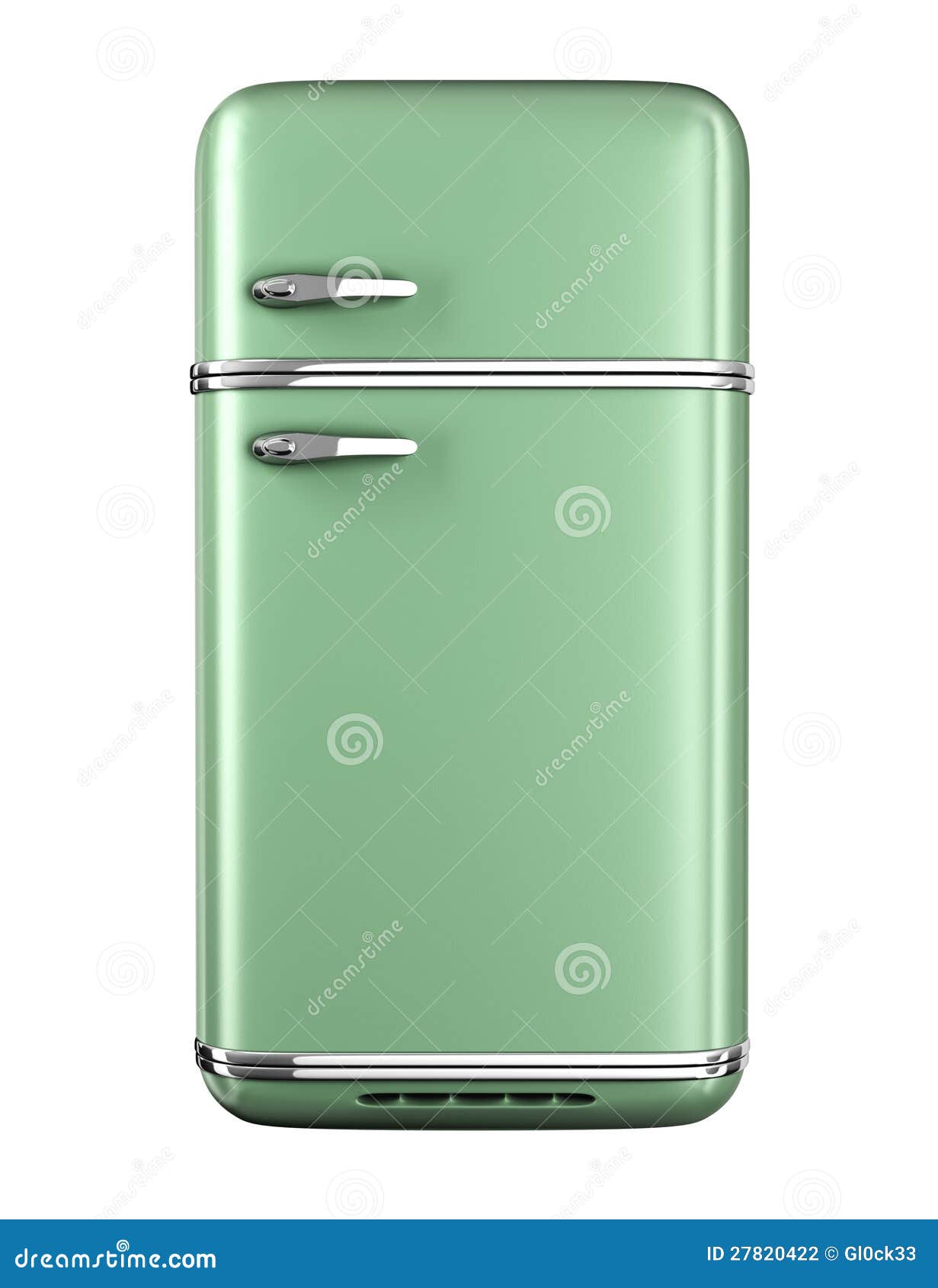 Retro ijskast stock illustratie. Illustration of geïsoleerd - 27820422