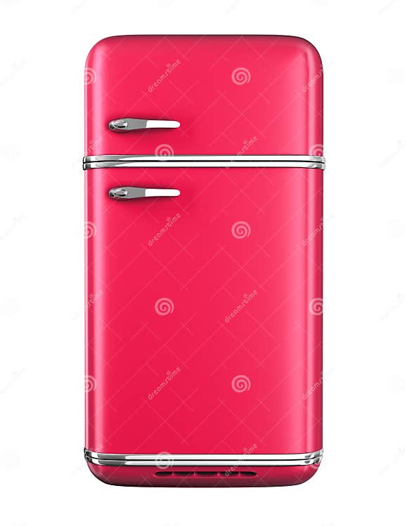 Retro ijskast stock illustratie. Illustration of huishouden - 31851032