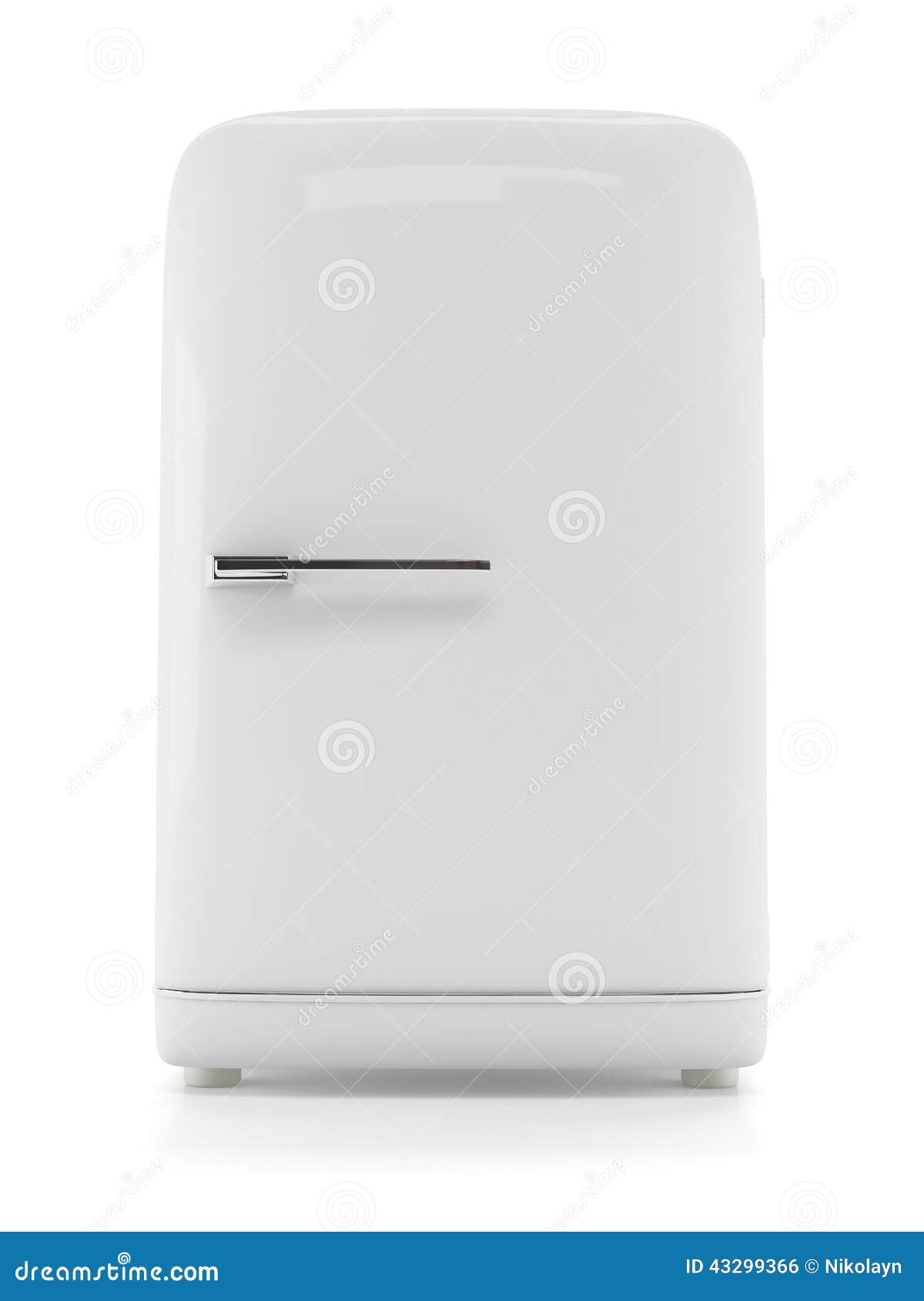 Retro ijskast stock foto. Image of geïsoleerd, wijnoogst - 43299366