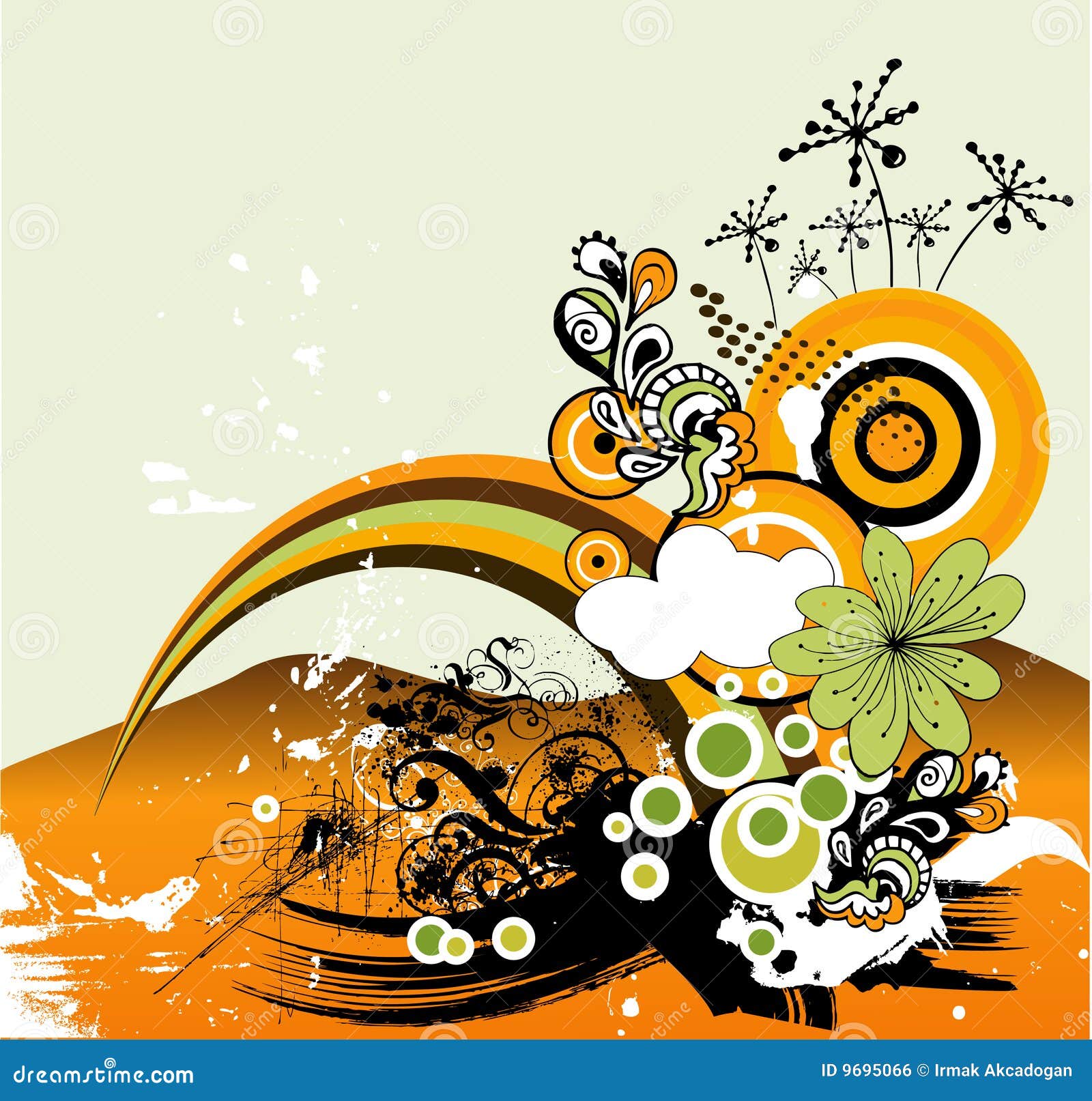 Retro illustration stock illustration. Illustration of abstract - 9695066