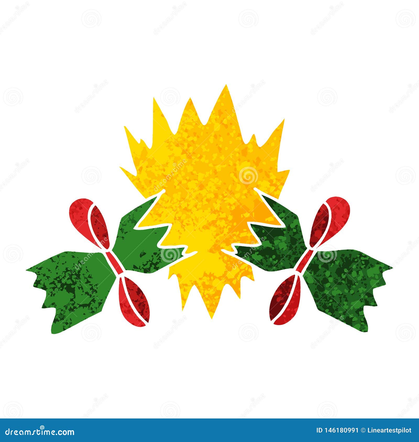 Retro Illustration Style Quirky Cartoon Pulled Cracker Stock Vector ...