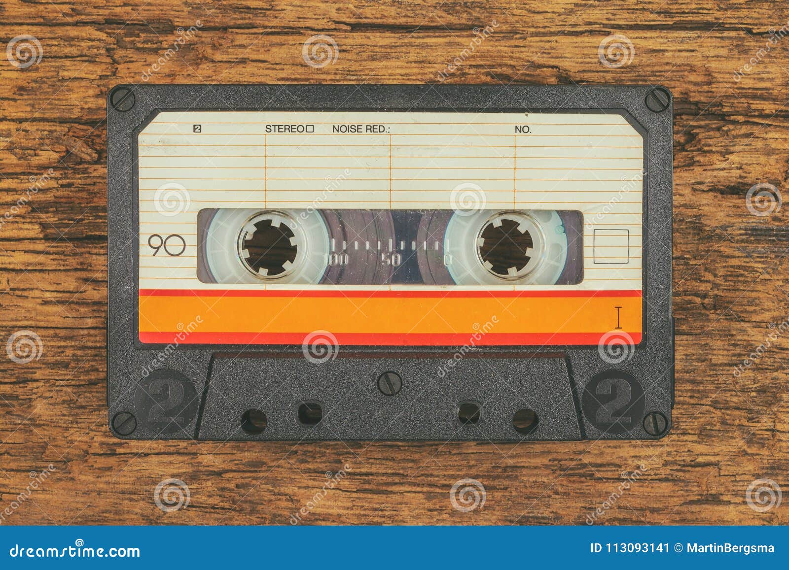 Retro Immagine Disegnata Di Vecchia Audio Cassetta Compatta Immagine ...