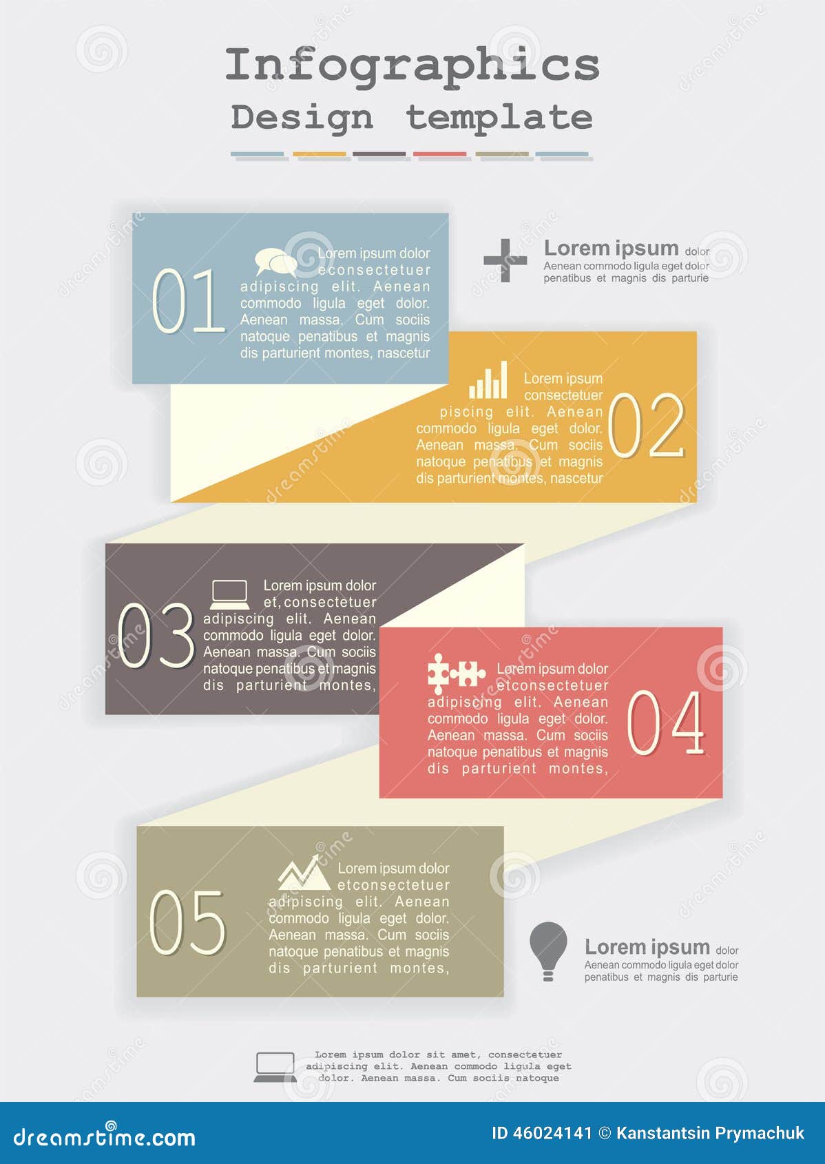 Retro Infographics with Elements and Icons. Vector Stock Vector ...