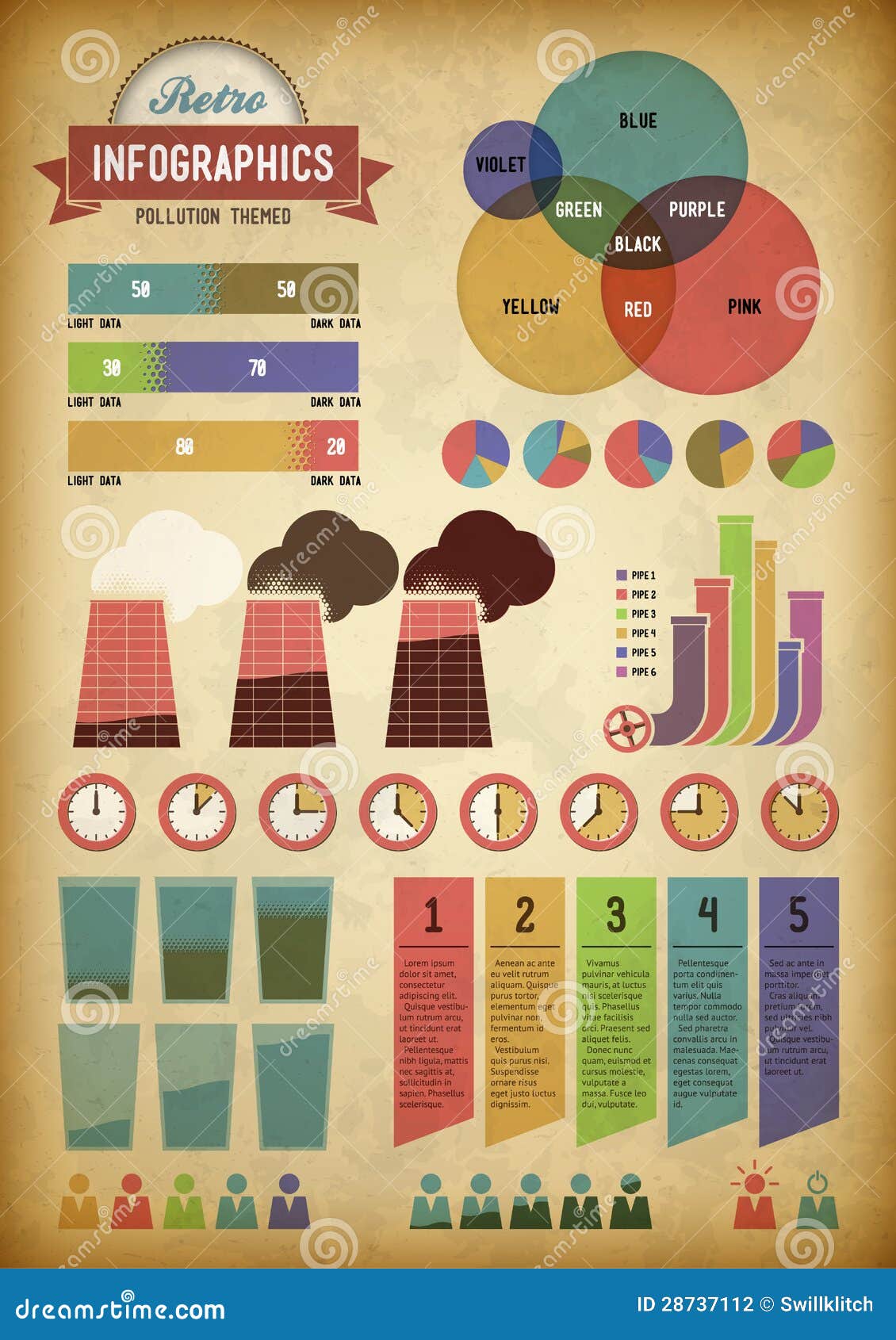 Retro Infographics Vector Illustration | CartoonDealer.com #31267192