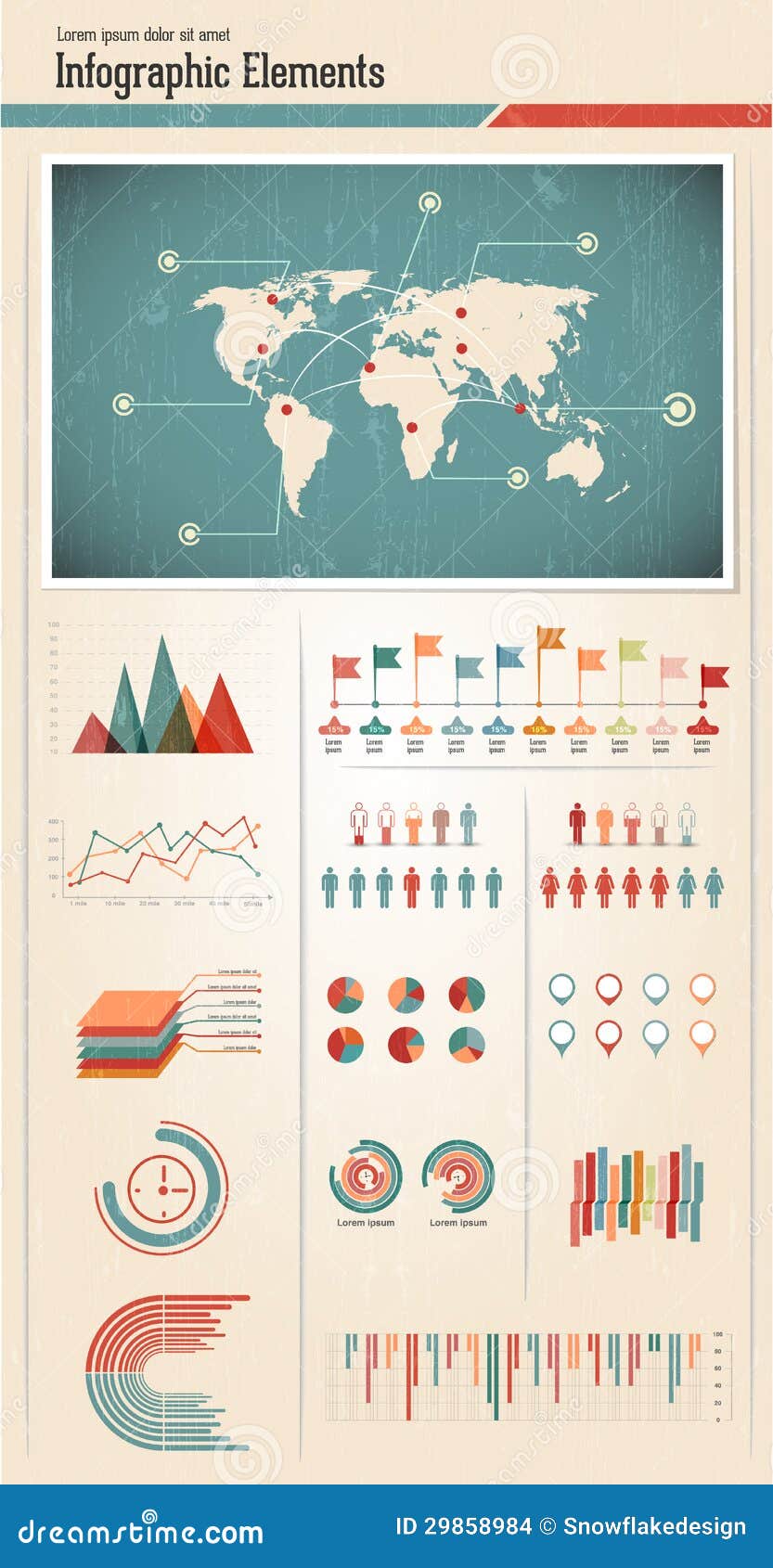 Retro Infographics Vector Illustration | CartoonDealer.com #31267192