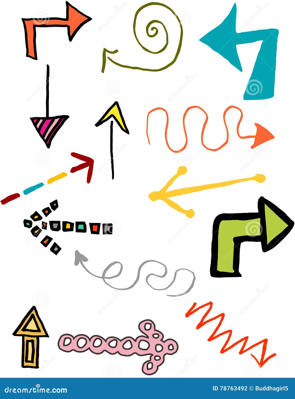 Retro Inspired Arrows stock vector. Illustration of right - 78763492