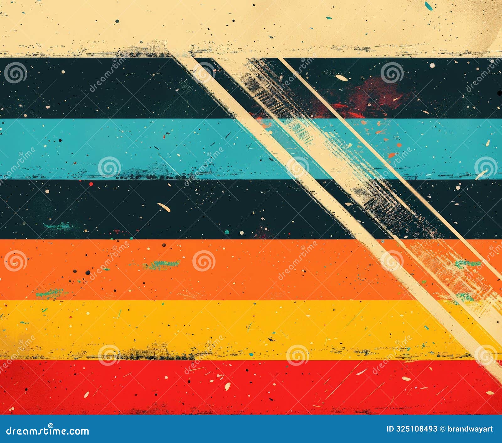 Multicolored Background with Diagonal Stripe Stock Illustration ...