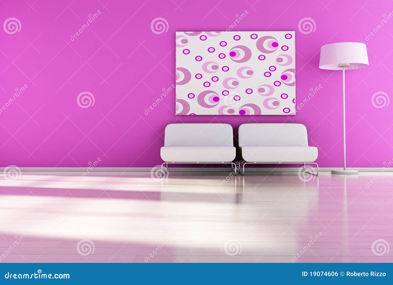 Retro Interior stock illustration. Illustration of living - 19074606