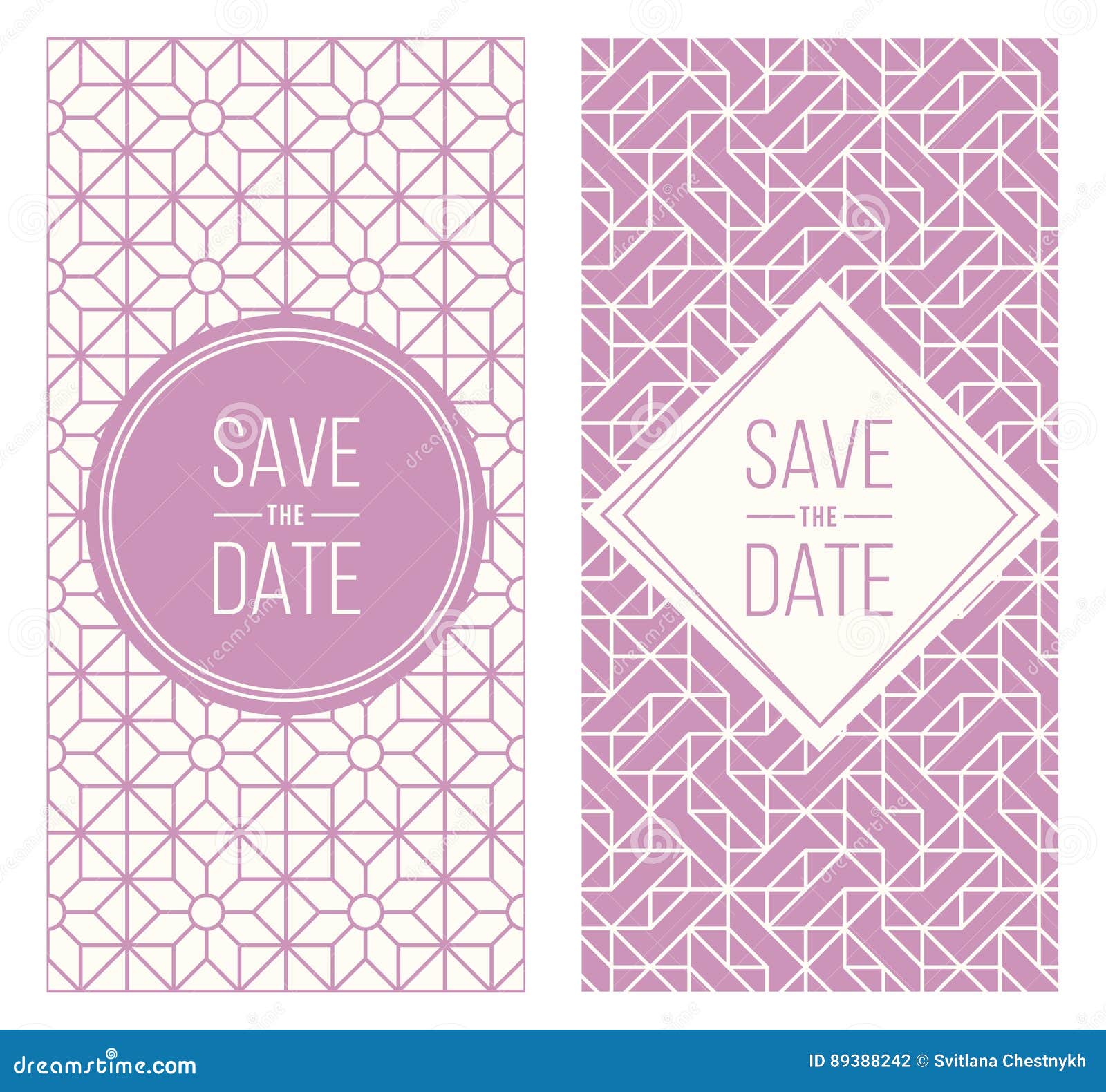 Retro Invitation Templates, Patterned Background Stock Vector ...